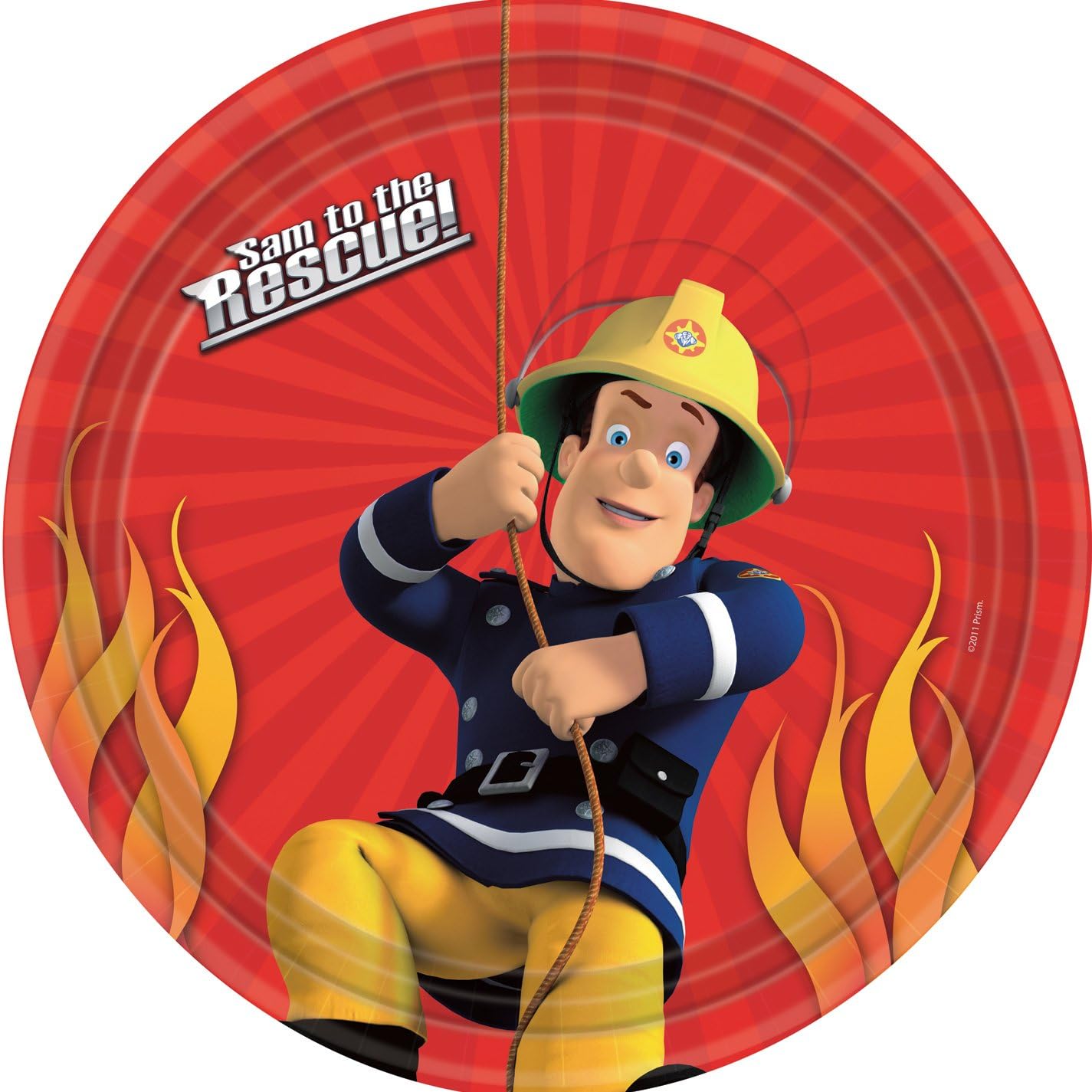 Fireman Sam Theme 23cms Paper Plate - Pack of 8 : Amazon.co.uk: Toys ...