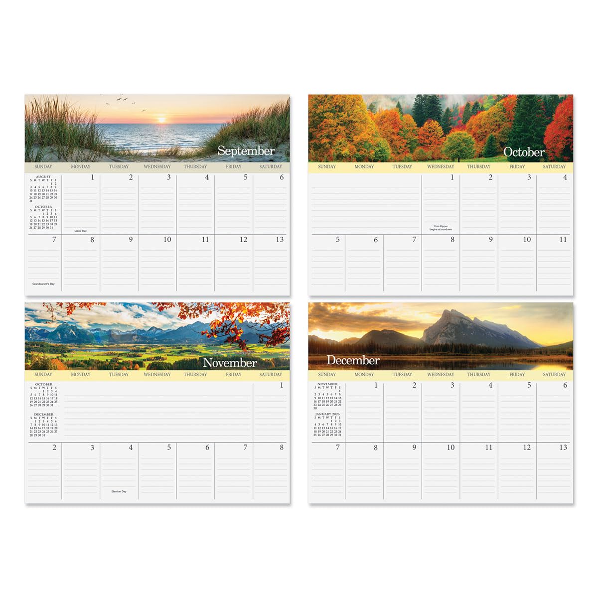 Snapklik.com : 2025 Natures Art Big Grid Wall Calendar, 12-Inch X 9 ...