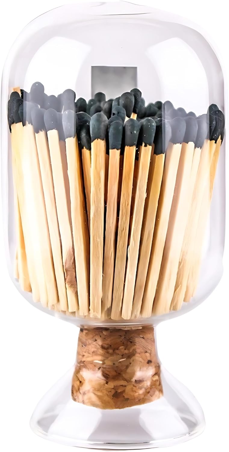 Amazon.com: MINI Decorative Glass Matches Cloche (Small Size ...