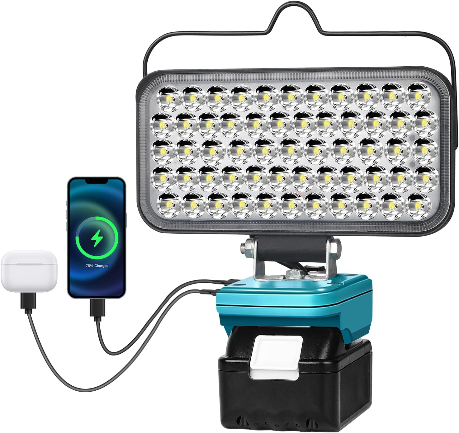 Cordless LED Work Light for Makita 14.4V/18V LXT Battery, Portable ...