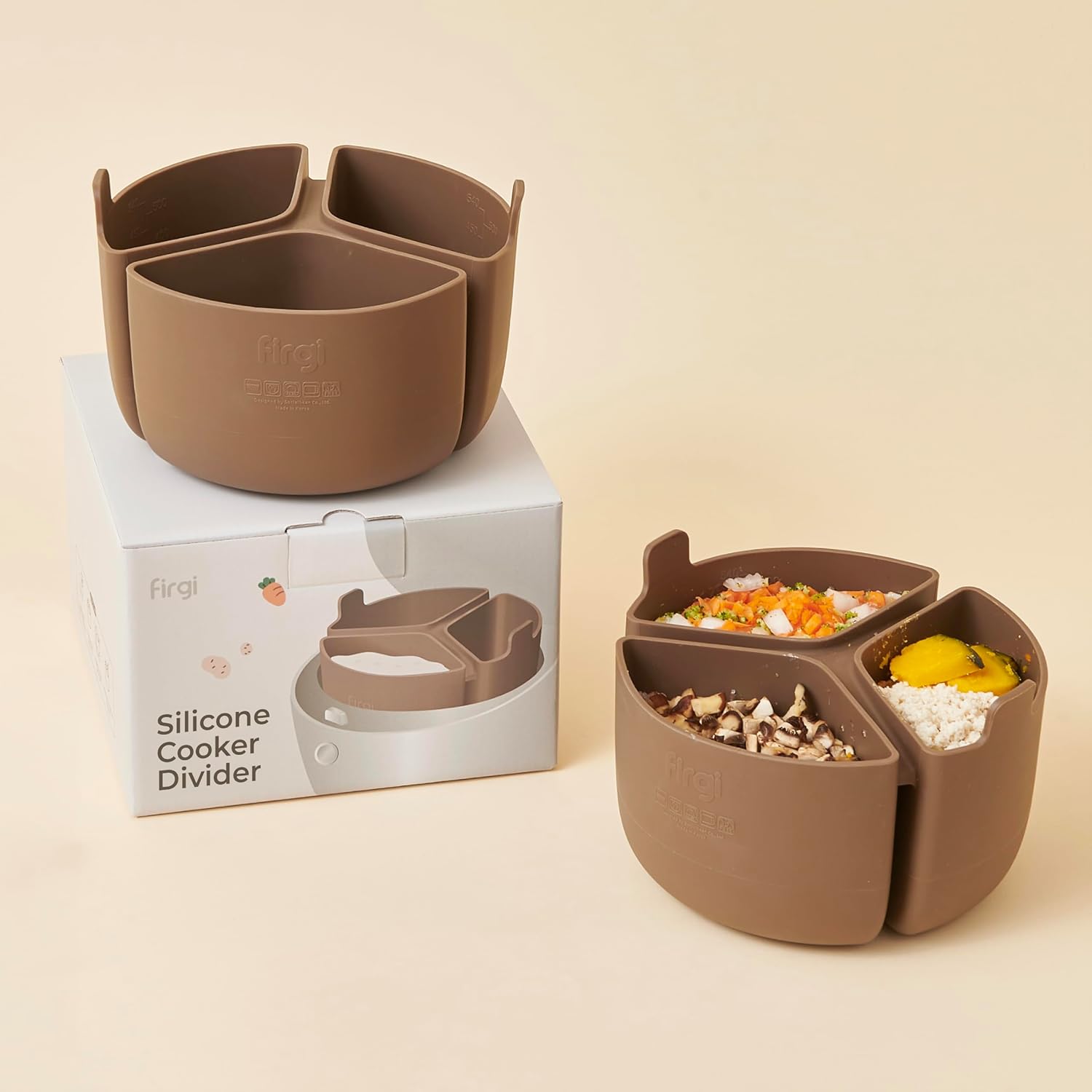 Amazon.com: Firgi Silicone Rice Cooker Divider, Triple Slow Cooker ...