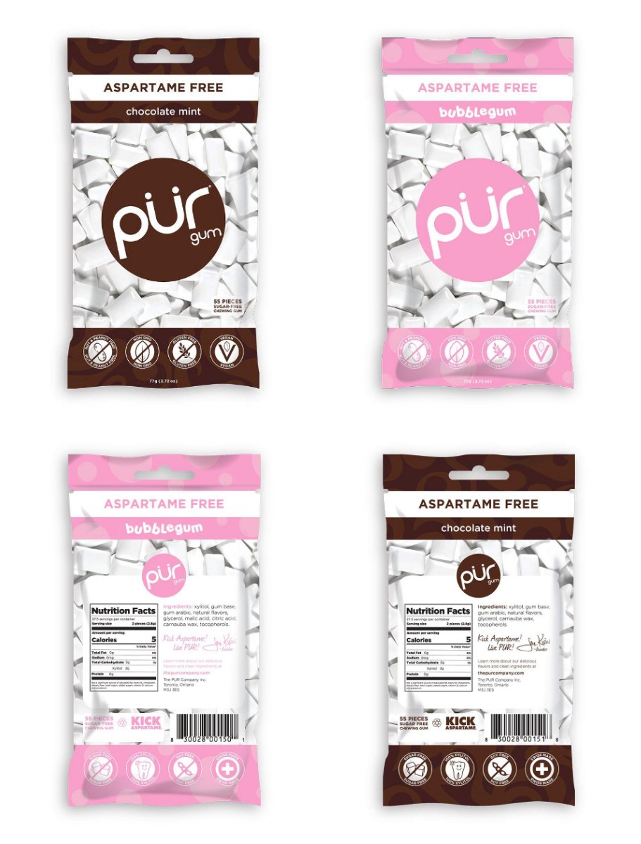 Amazon.com : PUR Gum Flavor Assortment Variety Pack (Chocolate Mint ...