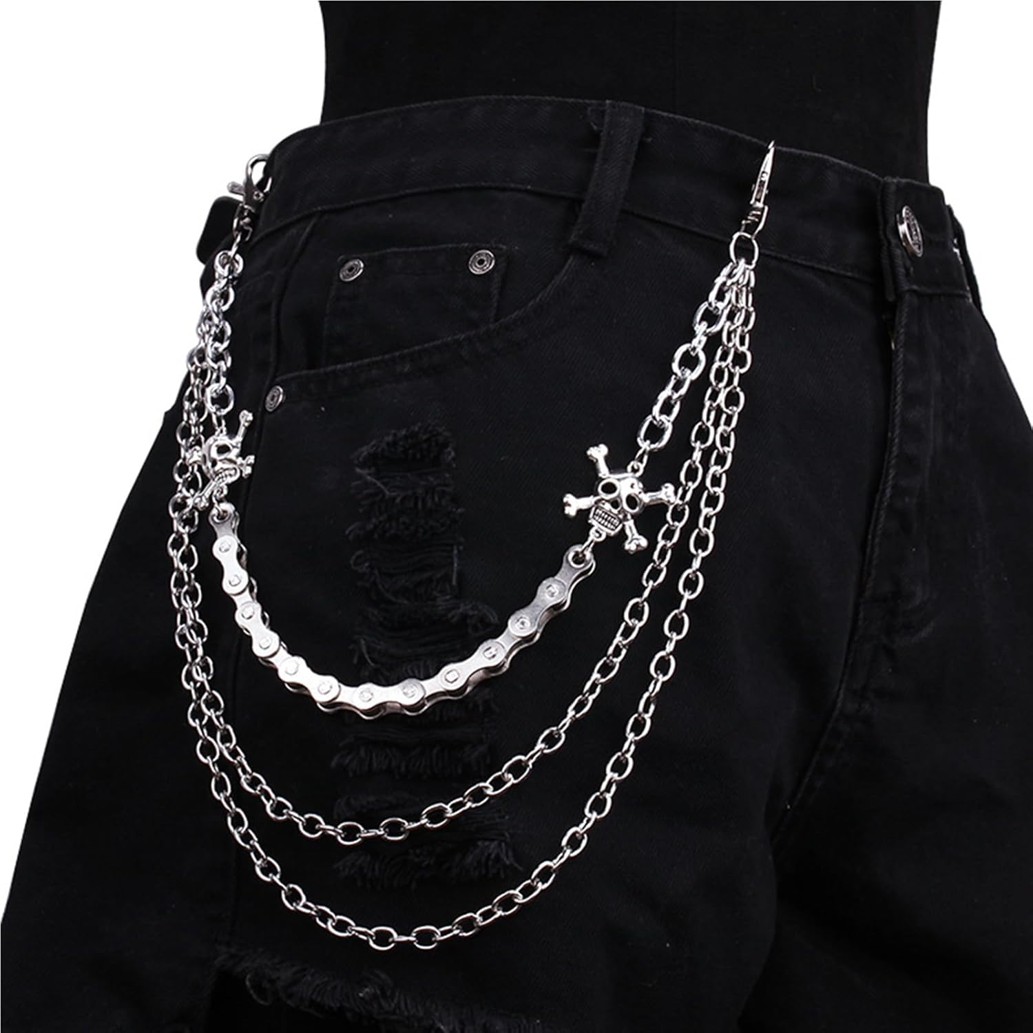 Amazon.com: Pants Chain for Men Women -Trouser Chains, Jean Chains Goth ...