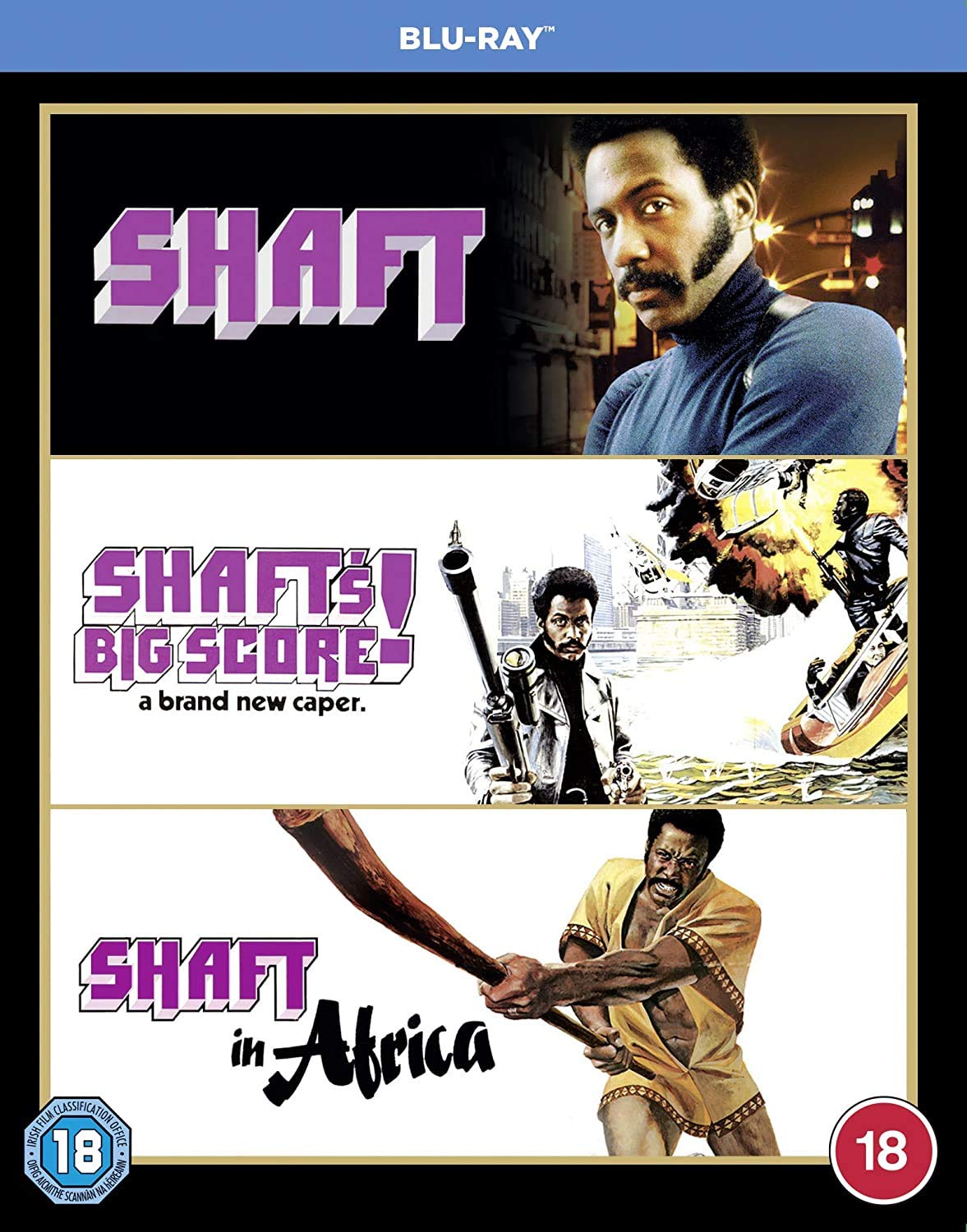 Shaft Trilogy 3 Movies Collection Shaft 1971 Shafts Big Score ...