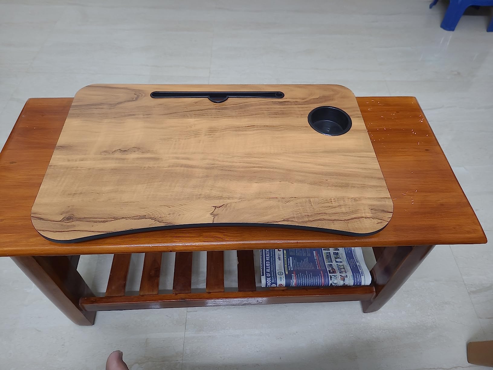 PRONA Smart Multipurpose Foldable Laptop Table with Cup Holder, Study ...