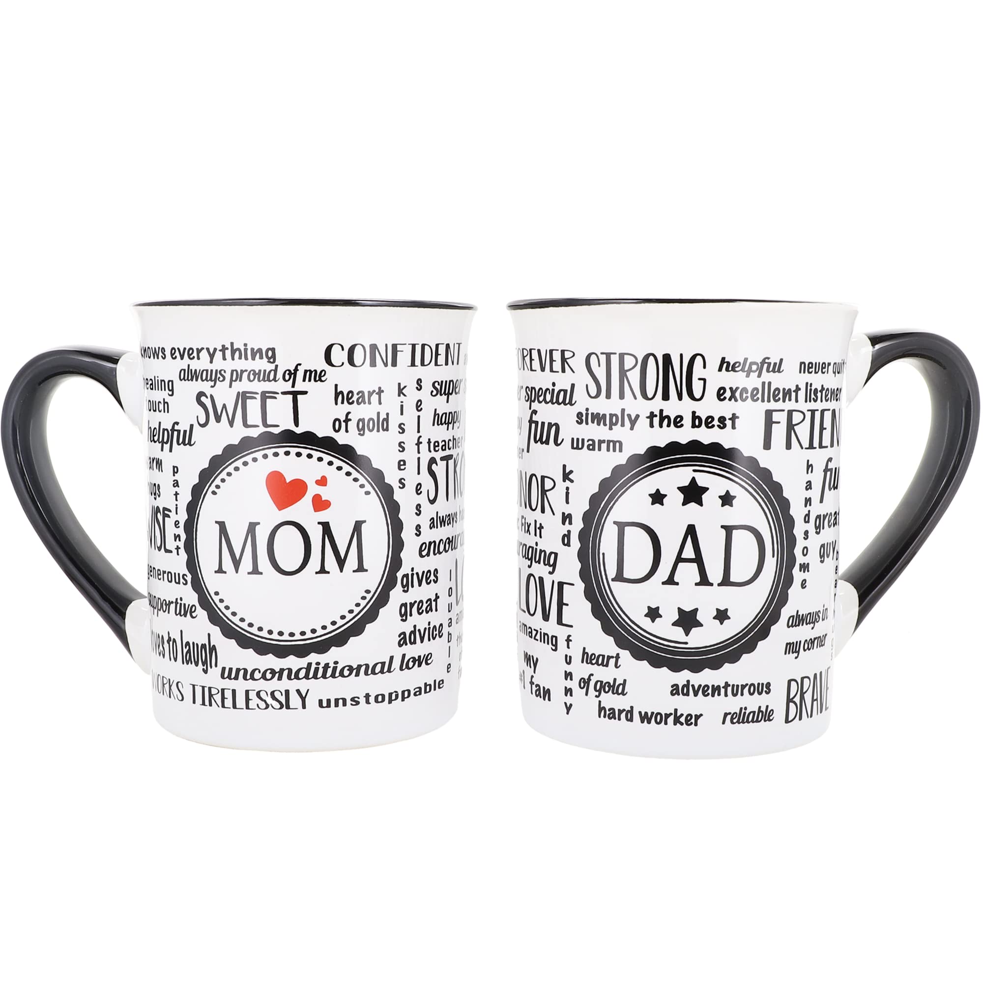 Amazon.com: Mom Gifts, Dad Gifts, Mom and Dad Mugs, Set of Two 16oz ...