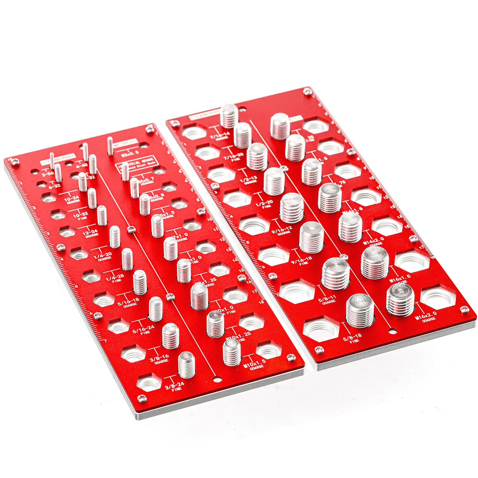 Thread Checker, 2-in-1 Nut and Bolt Thread Checker, 38 Bolt Size and ...