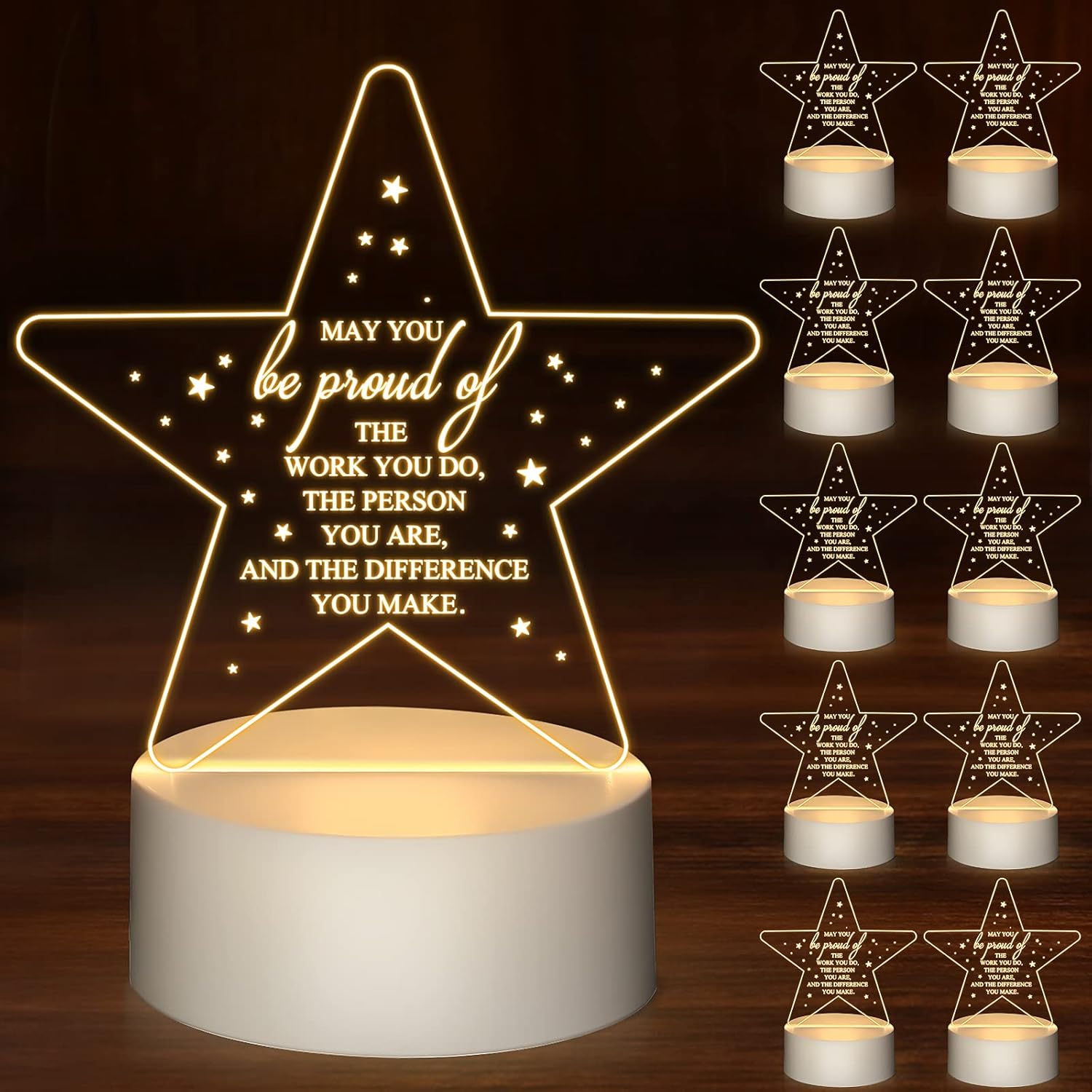 Amazon.com: 30 Pcs Employee Appreciation Gifts for Teacher Acrylic LED ...
