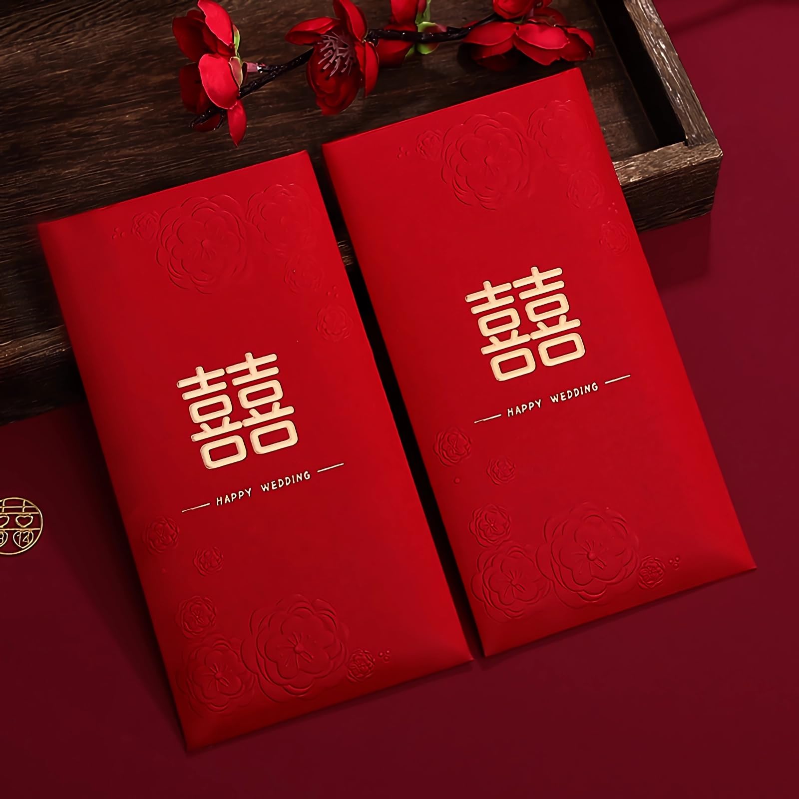 Vietnamese Li Xi Envelopes U.S Seller) 1 Set (6pcs) Red Envelopes 2020