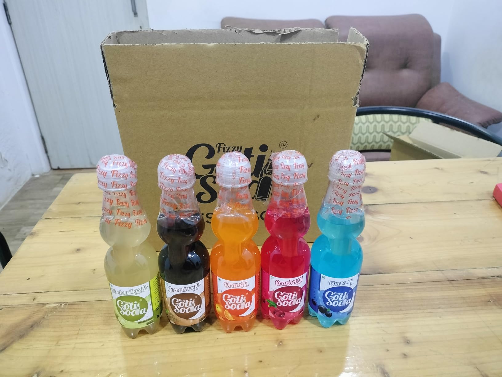 Fizzy Goti Soda – Family Pack | 5 × 200ml Mixed Flavours | Desi Goli ...