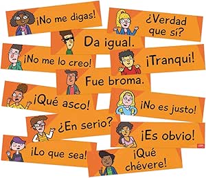 Amazon.com : Teacher's Discovery Teen Faves Spanish Rejoinder Signs ...