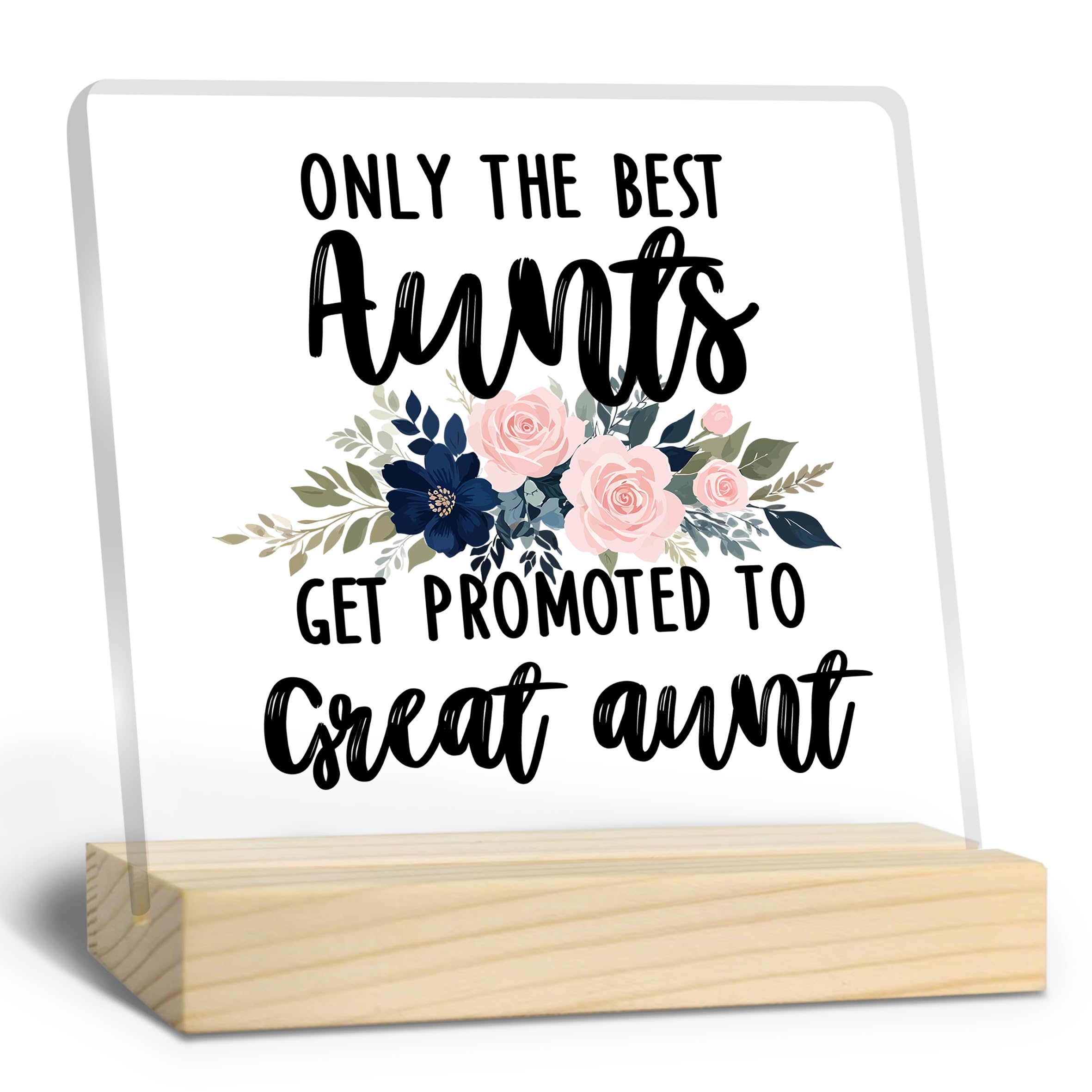 Amazon.com: Nitelat Great Aunt Gifts, Promoted to Great Aunt Acrylic ...