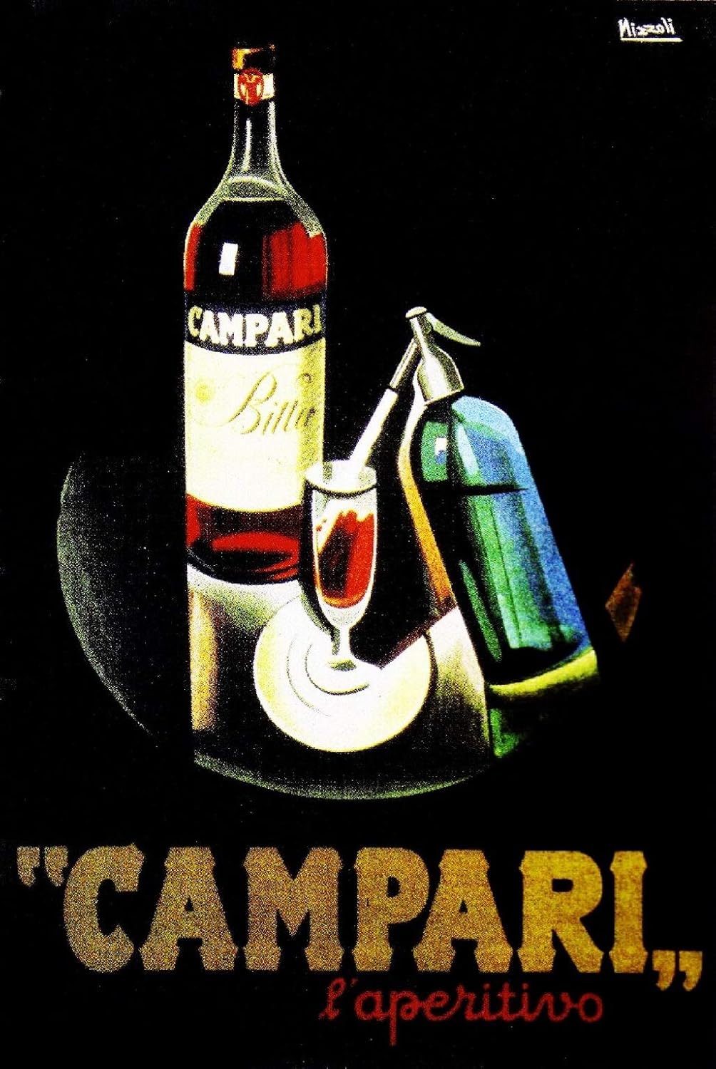 Amazon.com: TYmall Metal Sign Wall Plaque Campari l’ aperitivo Liqueur ...