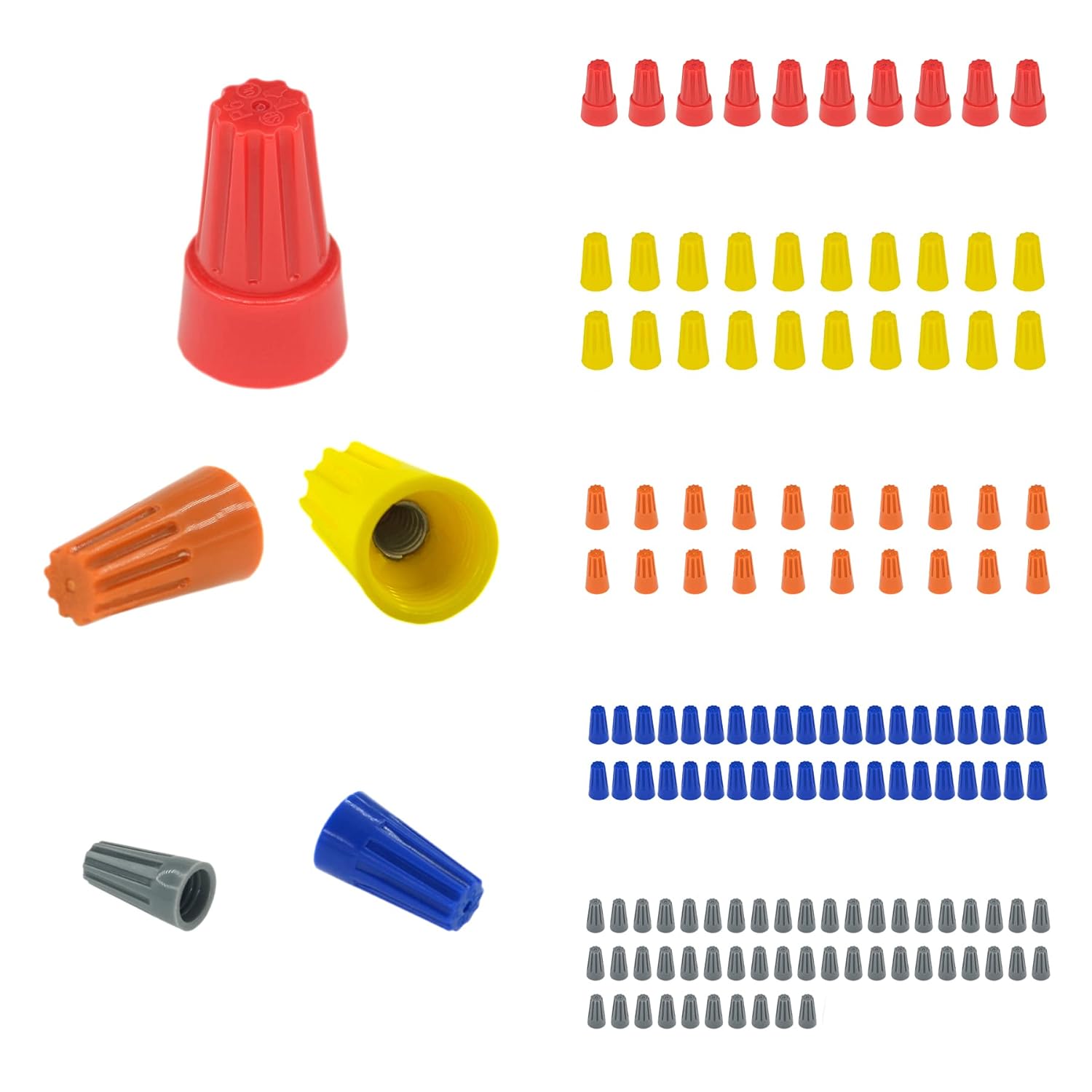 140 PCS Wire Connectors, Electrical Connectors,Wire Caps,Cable ...