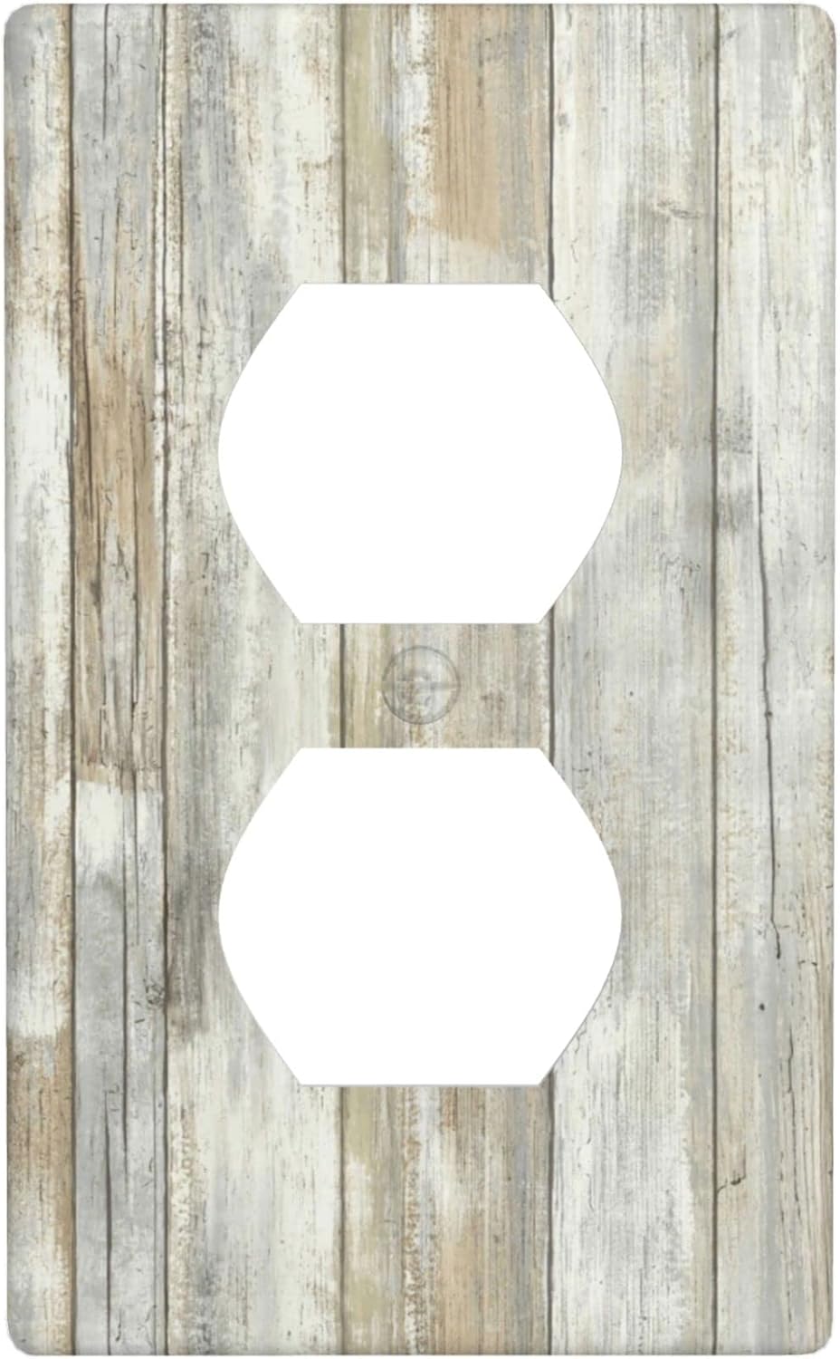 Grey Farmhouse Outlet Cover, Single Duplex Receptacle Covers 1 Gang ...