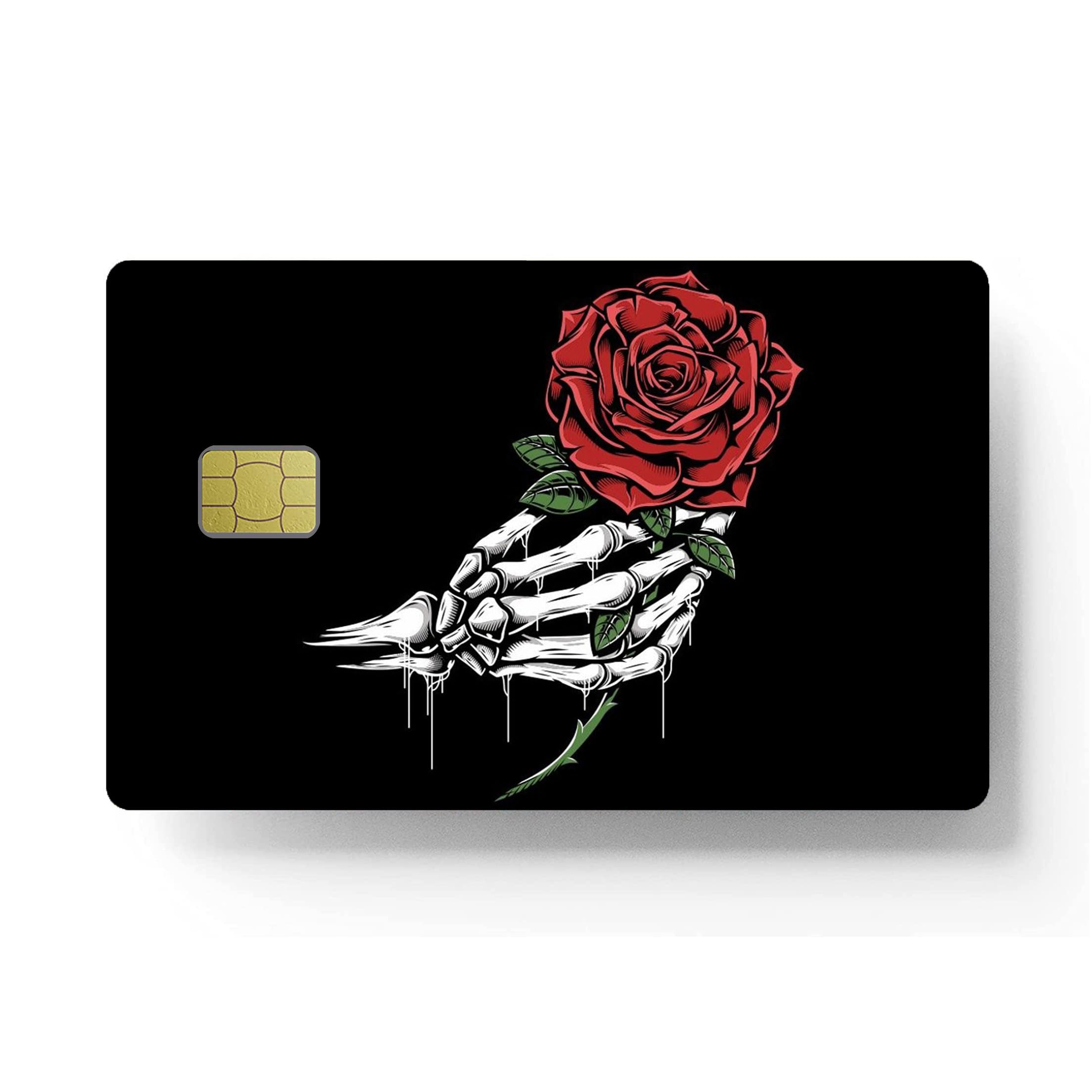 Amazon.com: Rose Credit Card Stickers Skin No Bubble Slim Waterproof ...