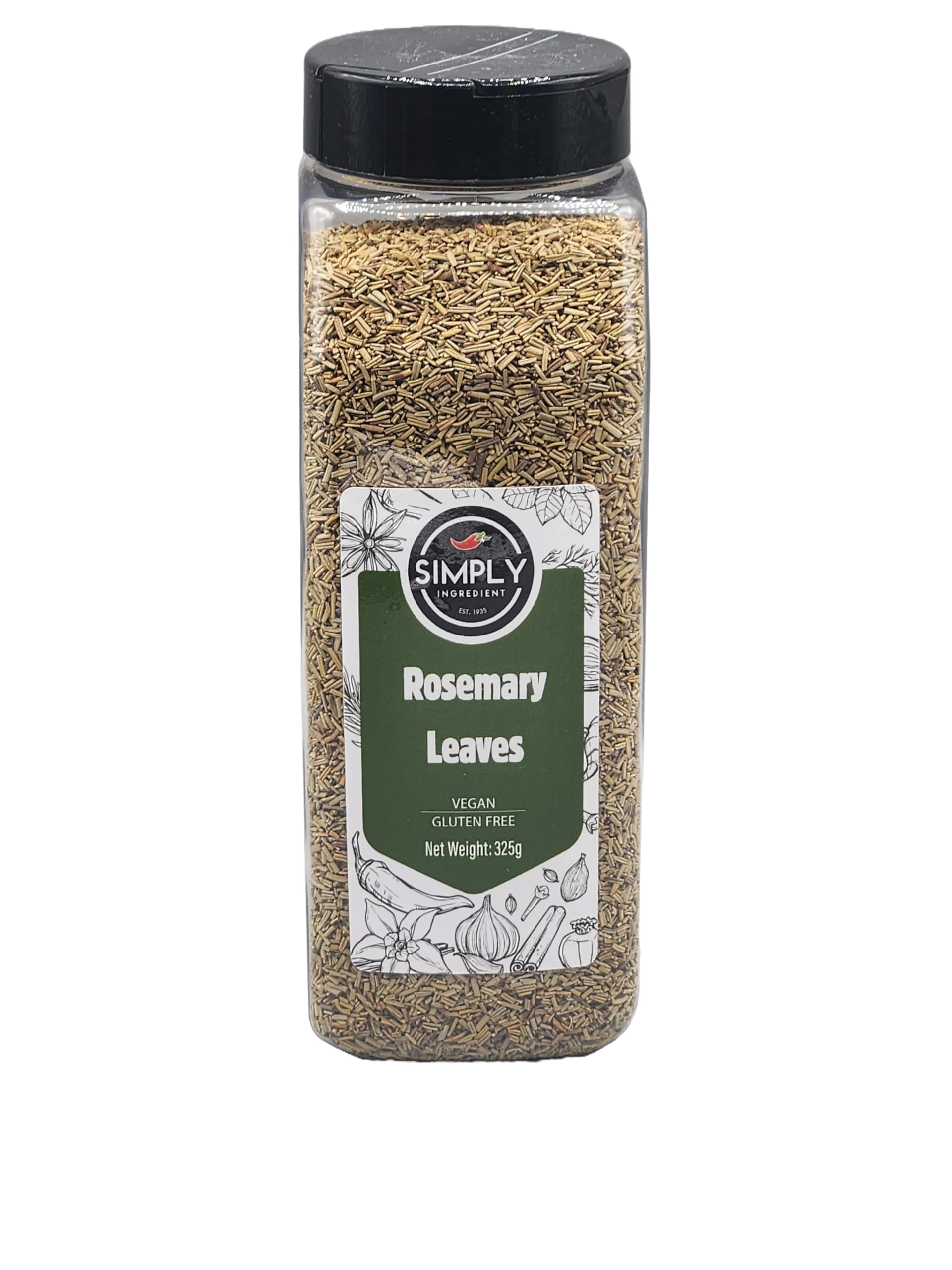 Simply Ingredient Rosemary Leaves 325 grams, Bulk Dried Rosemary, Non ...