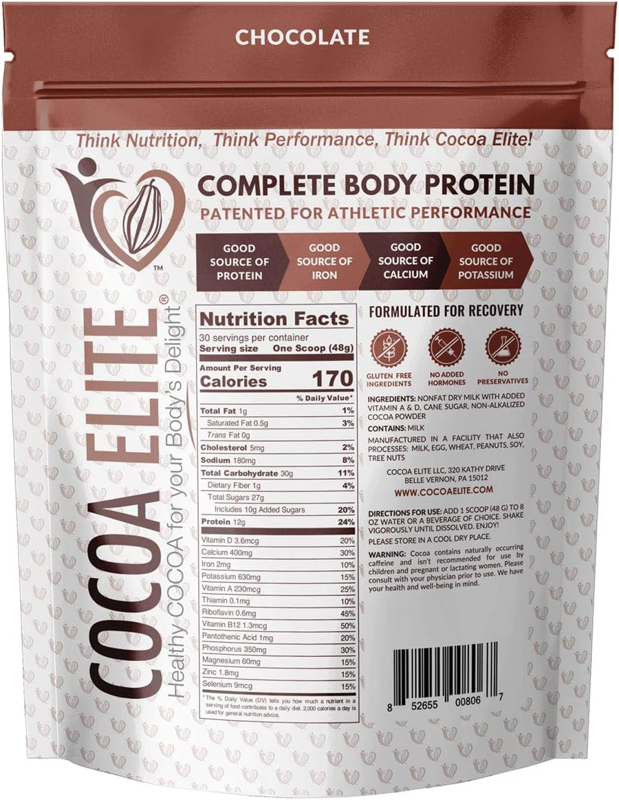 Cocoa Elite Complete Body Recovery Protein 497 oz – Yaxa Colombia