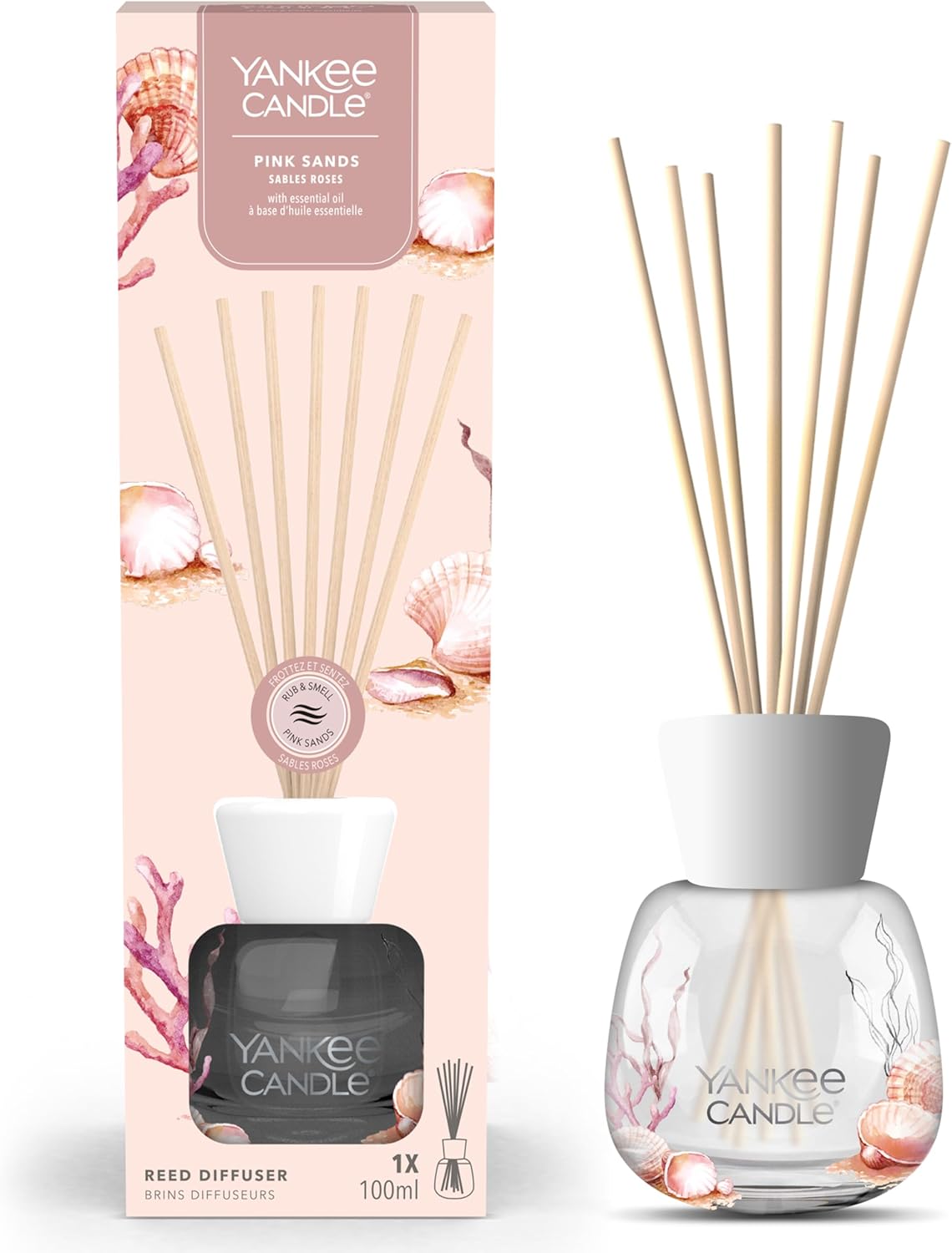 Yankee Candle Signature Scented Reed Diffuser | Pink Sands Aroma ...