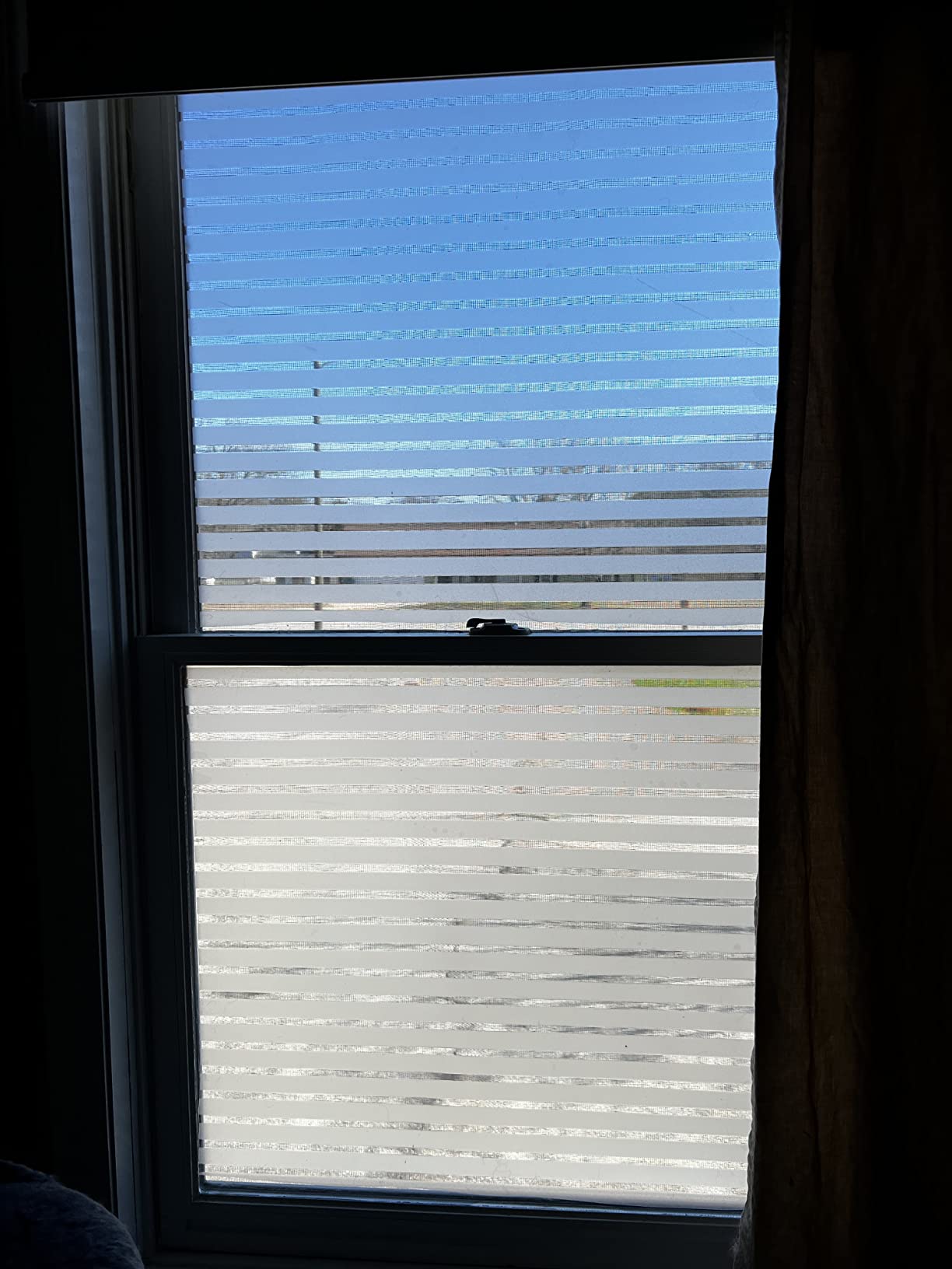 $4/mo - Finance Stripe Frosted Window Film, Privacy Glass Window ...