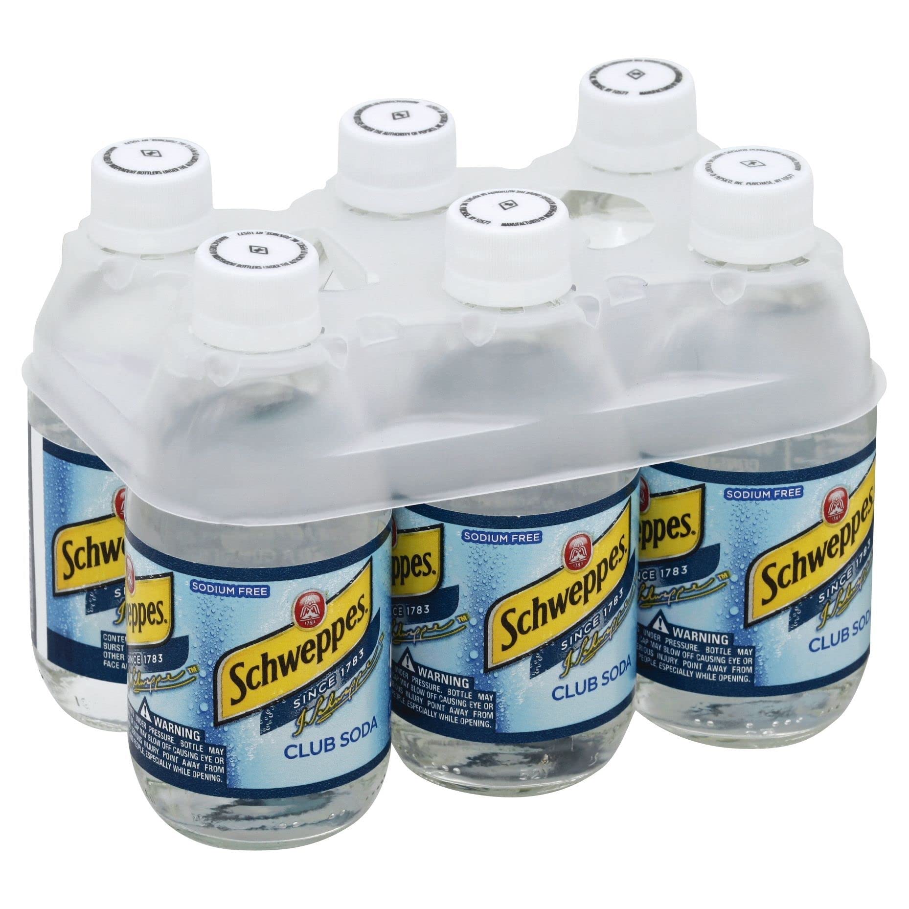 Amazon.com : Schweppes Club Soda - 10OZ : Soda Soft Drinks : Grocery ...