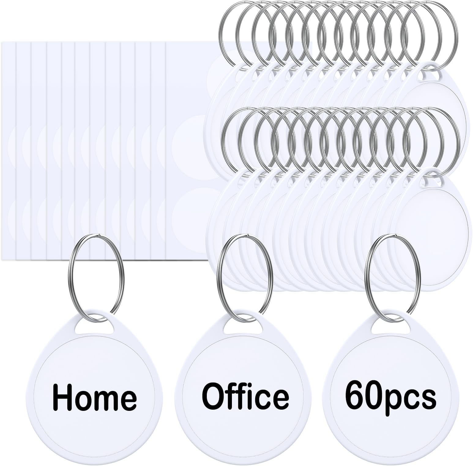 Amazon.com : Key Tag Assorted Color Plastic Coded Key ID Label Tags ...