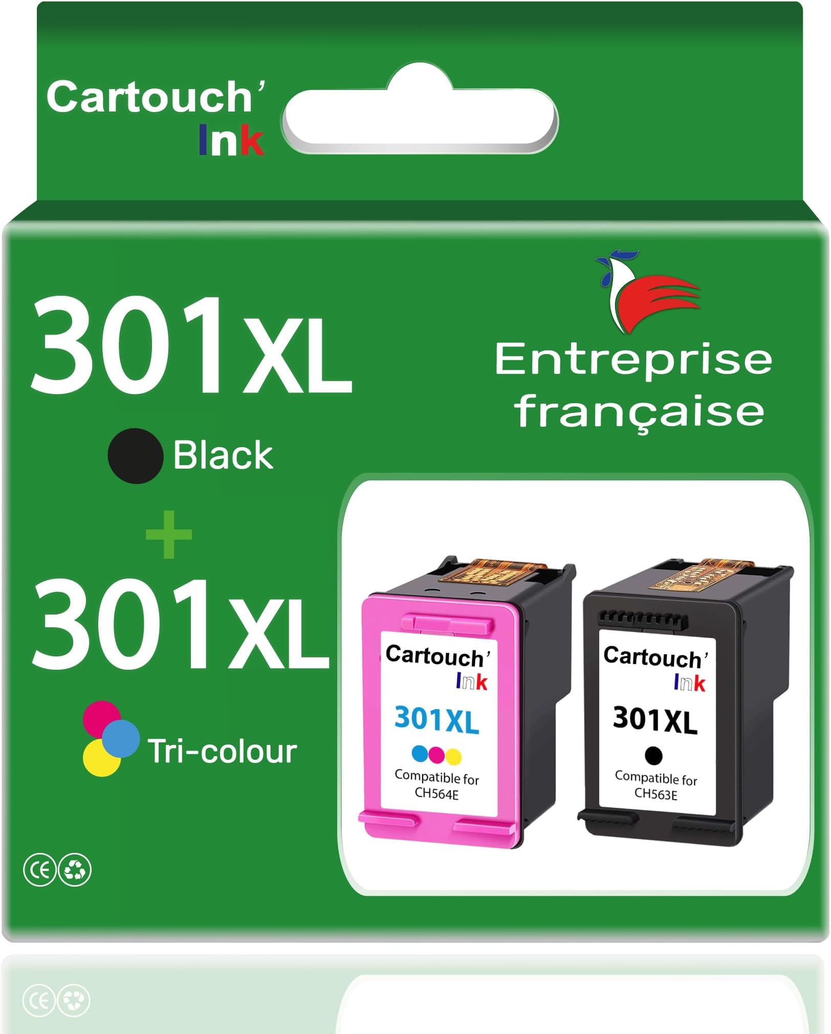 ZENOINK Cartouche 301 XL, Cartouche Encre 301 Noir et Couleur ...