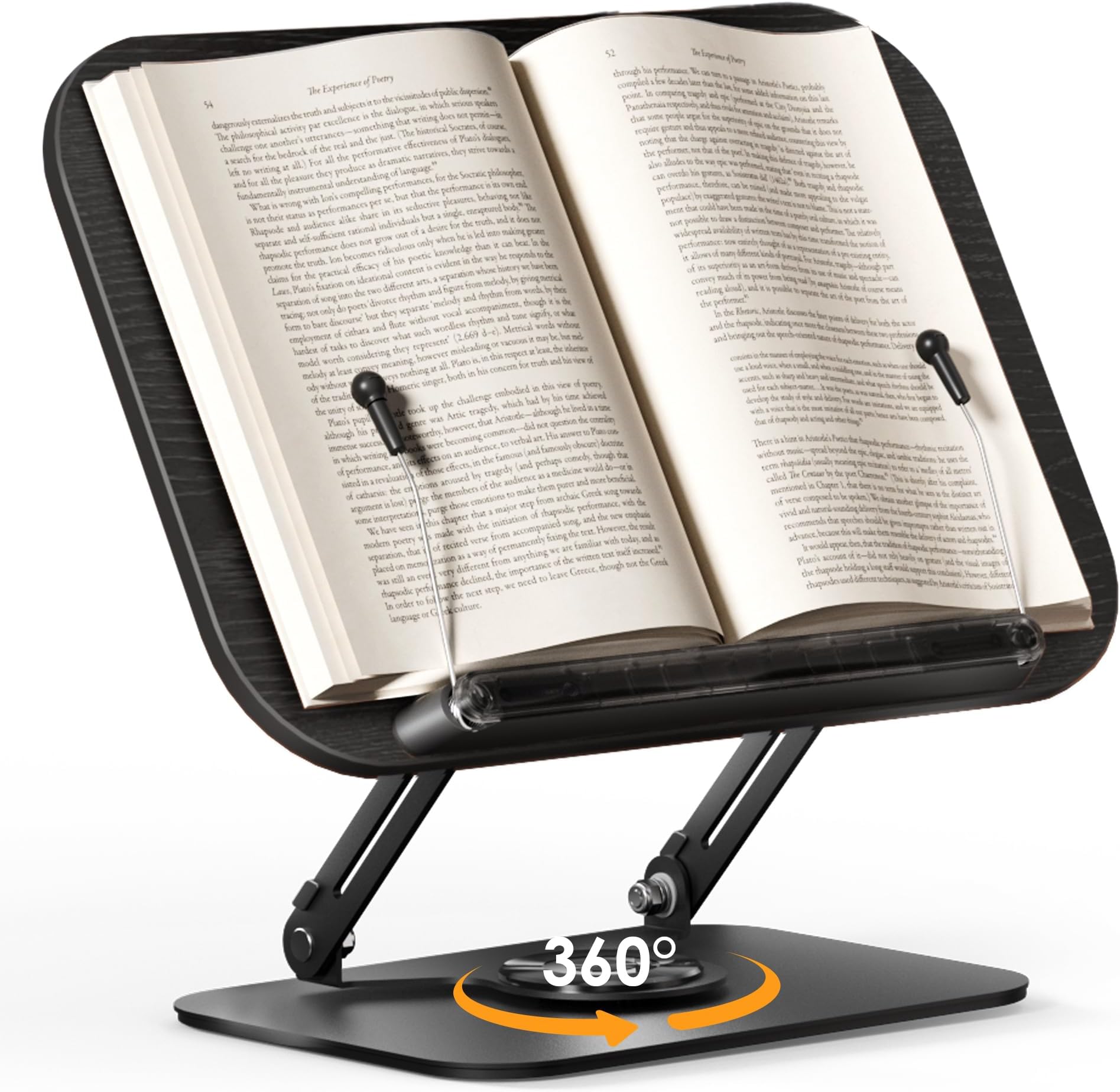 Amazon.com : SupeDesk Book Stand for Reading, Adjustable Book Holder ...