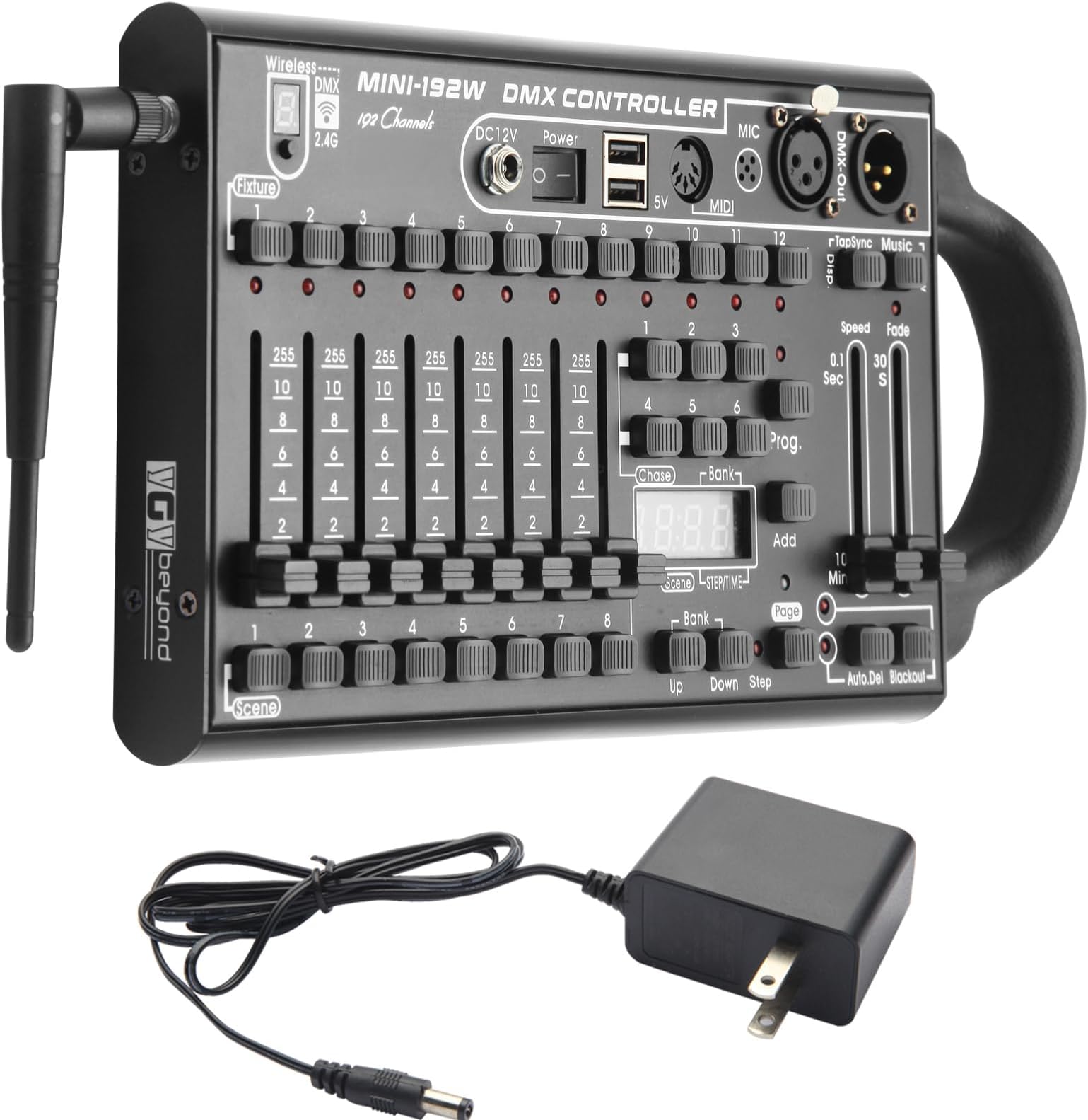 Amazon.com: American DJ WMX1 MK2 Wolfmix Powered Standalone DMX LED ...