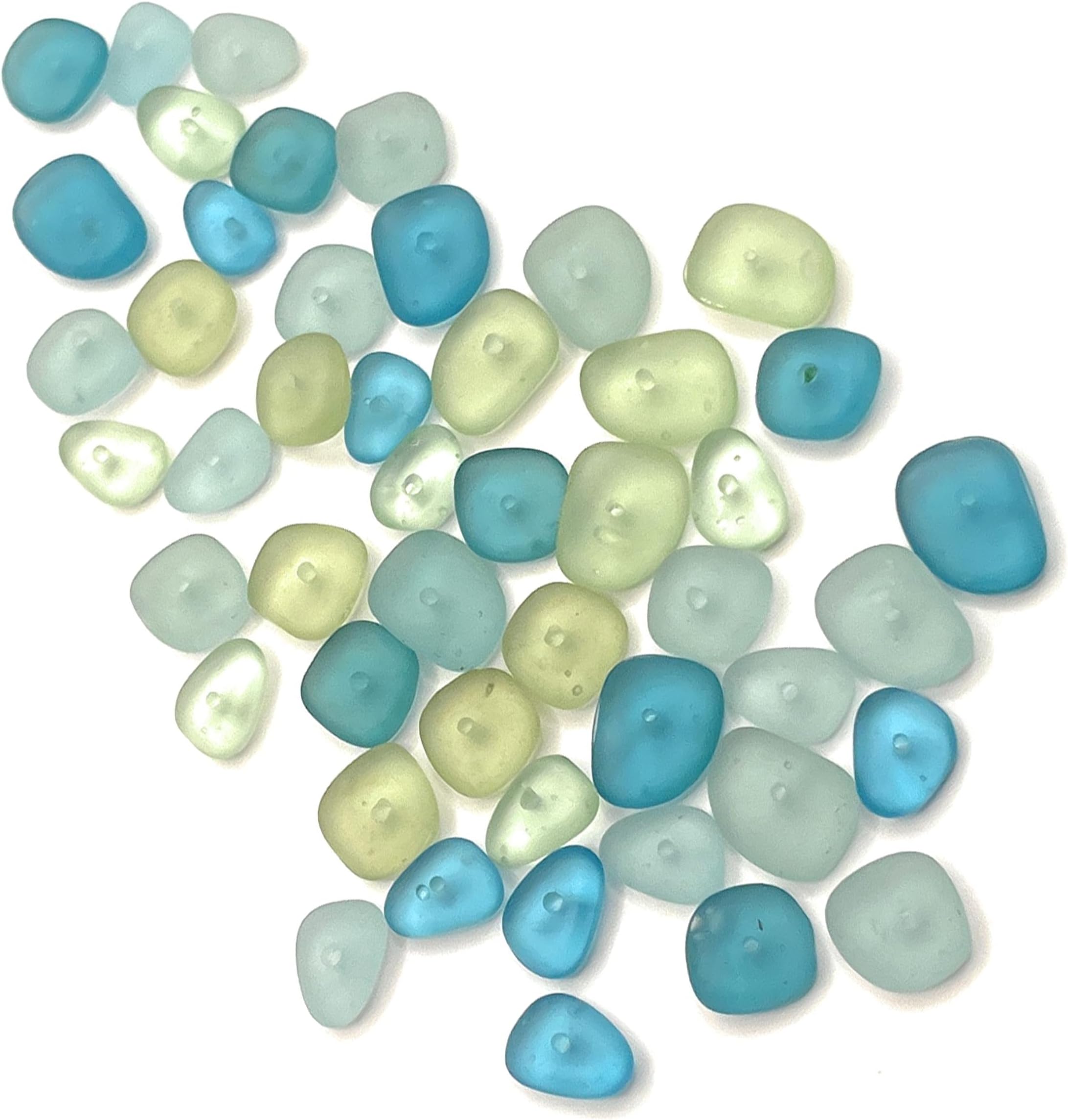 Amazon.com: Lilyhandmade 30 Piece Blue Aqua Cobalt Center Drilled Sea ...