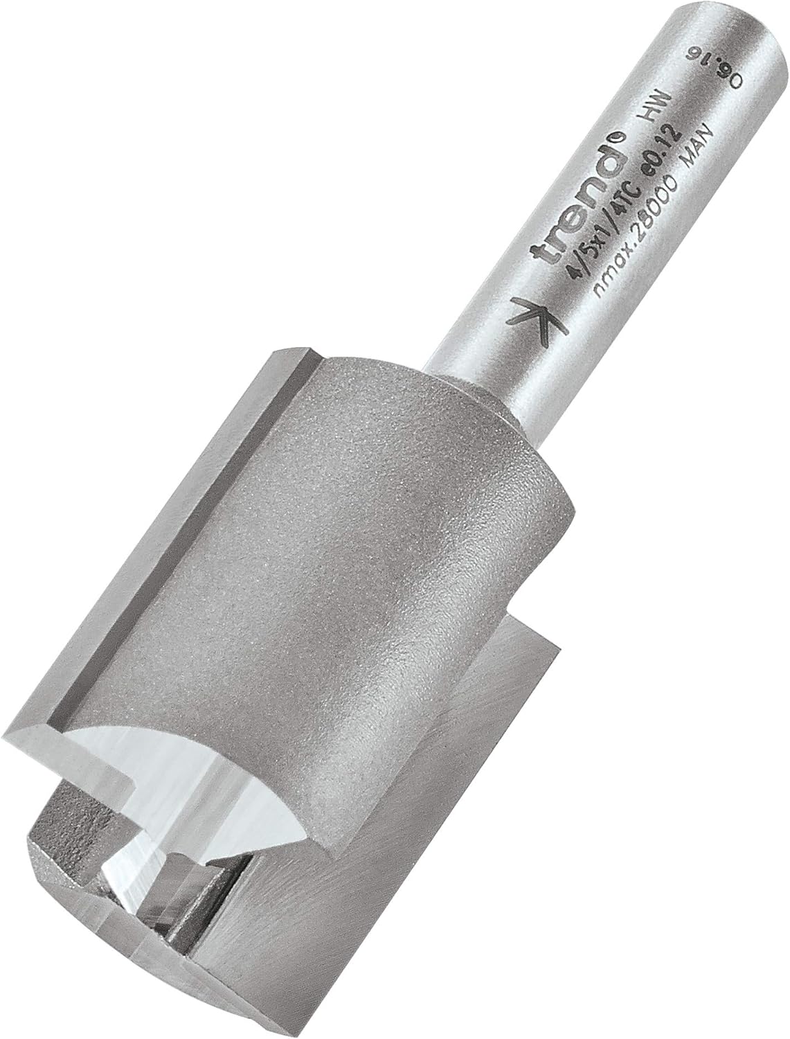 Trend 4/5 X 1/4 Tungsten Carbide Two Flute Cutter : Amazon.co.uk: DIY ...