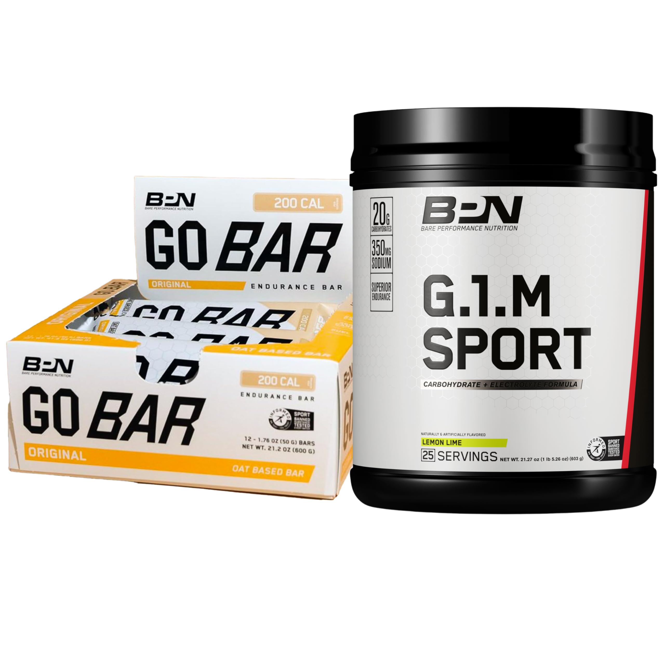 Amazon.com : Bare Performance Nutrition BPN Go Bar & G.1.M Sport Lemon ...