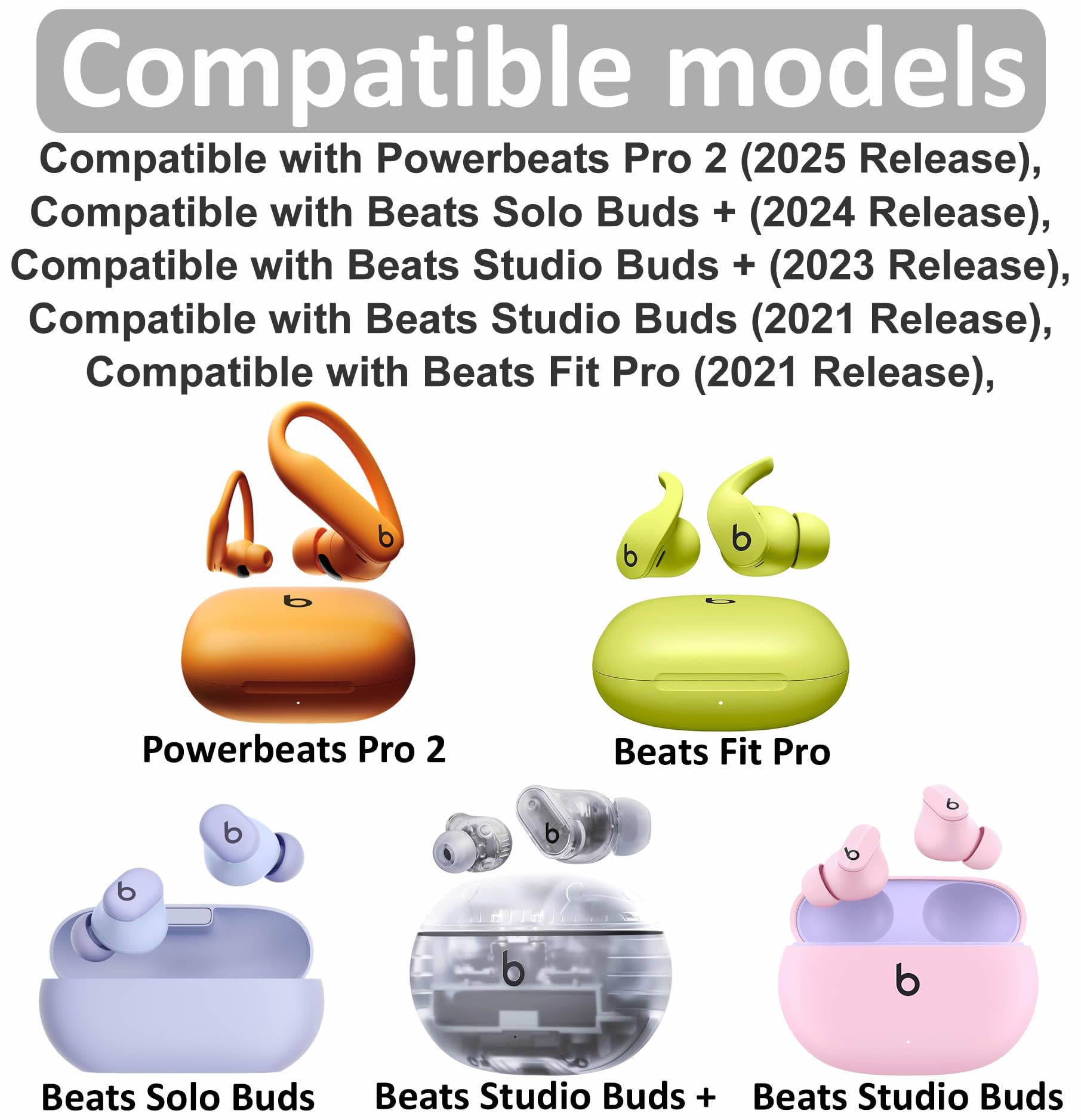 Snapklik.com : IiEXCEL Powerbeats Pro 2 Double Flange Ear Tips, 6 Pairs ...