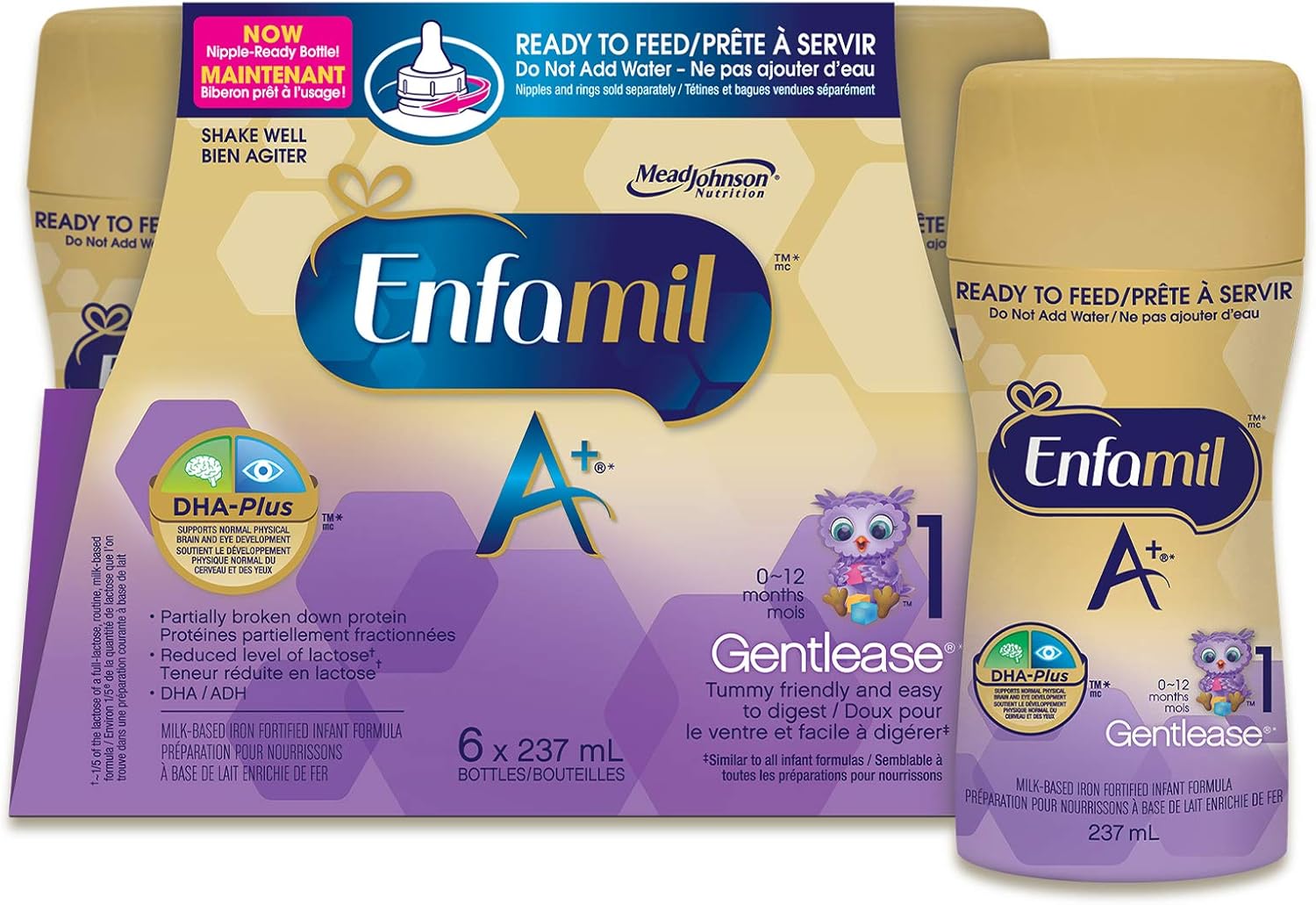 Enfamil A+ Gentlease - Tummy-Friendly Baby Formula with DHA
