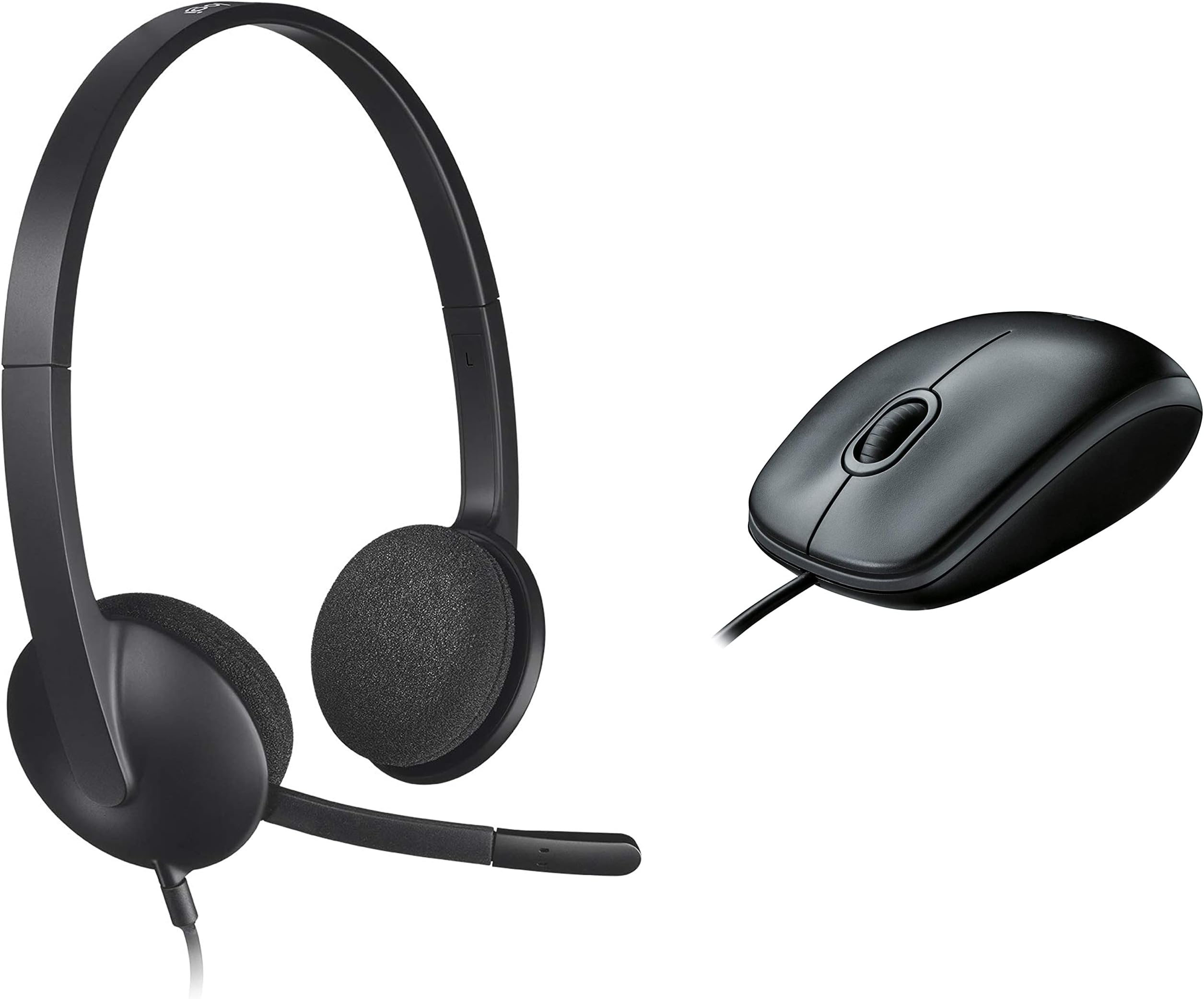 Amazon.in: Buy Logitech H340 Stereo Wired Over Ear Headphones with Mic ...