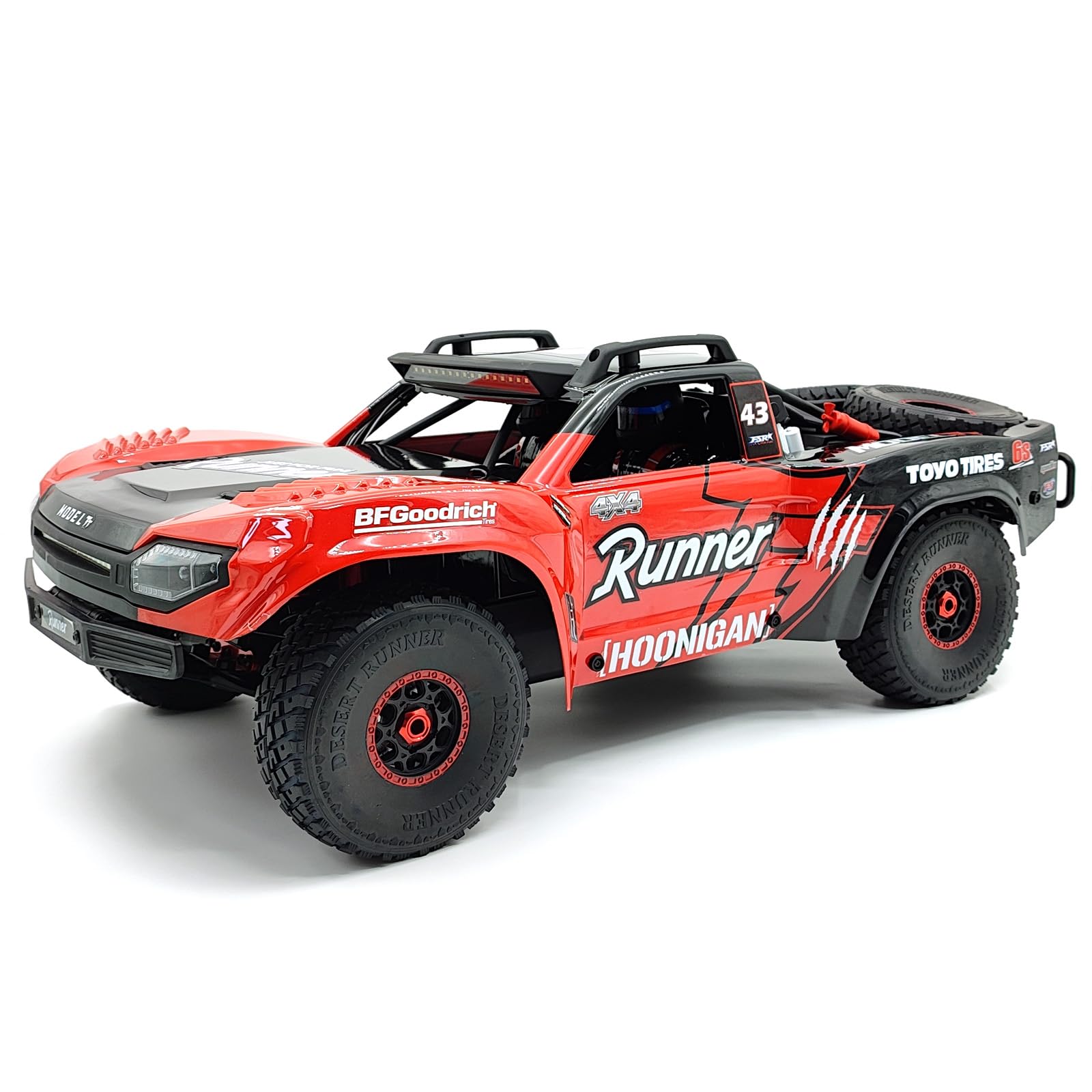 Amazon.com: FSRC RC Truck1/7 Model TT 6S/8S Blue/Red High-Speed Off ...