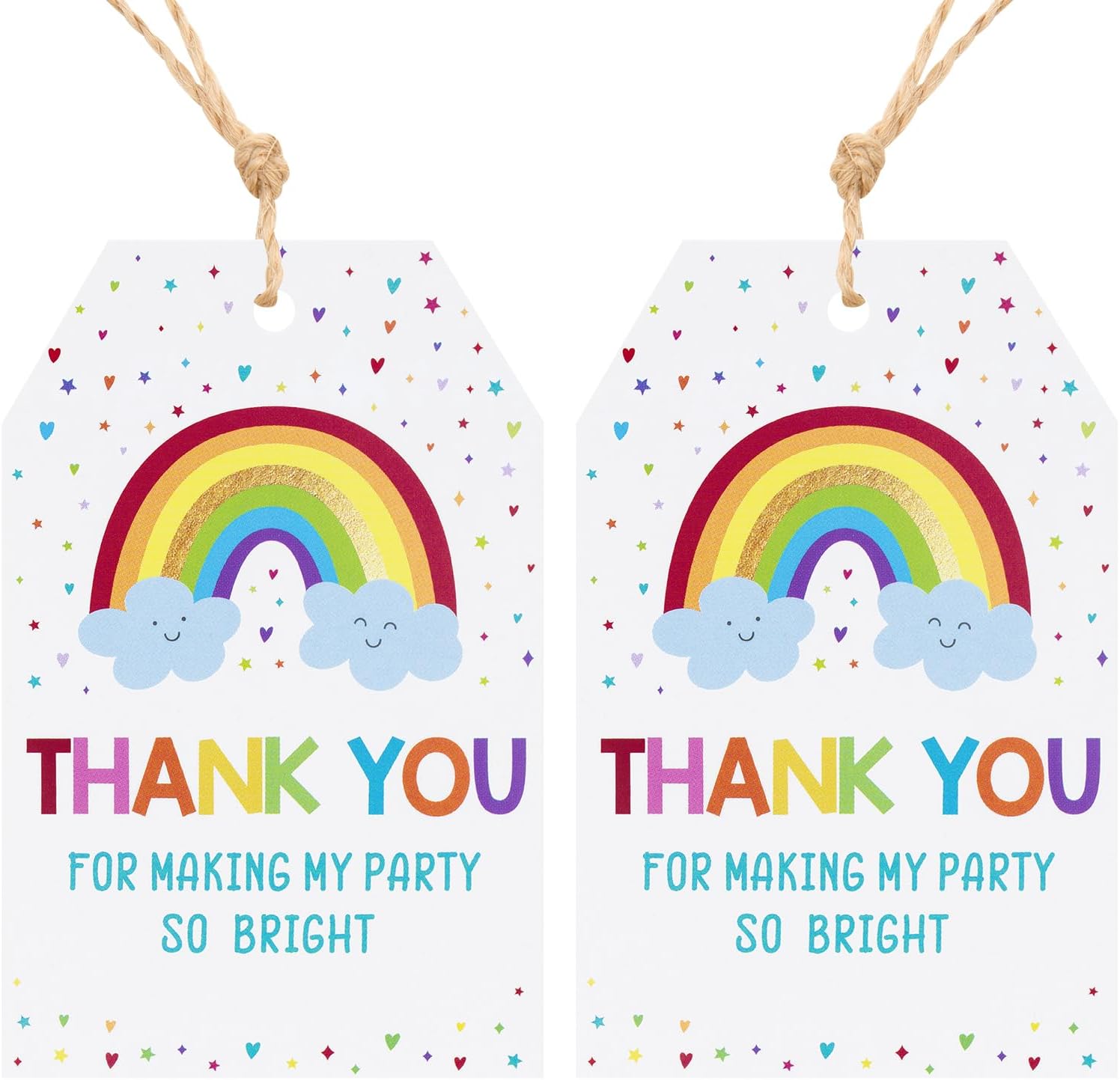 Amazon.com: Anwyll Thank You Party Favors Tags,Thank You Gift Tags with ...