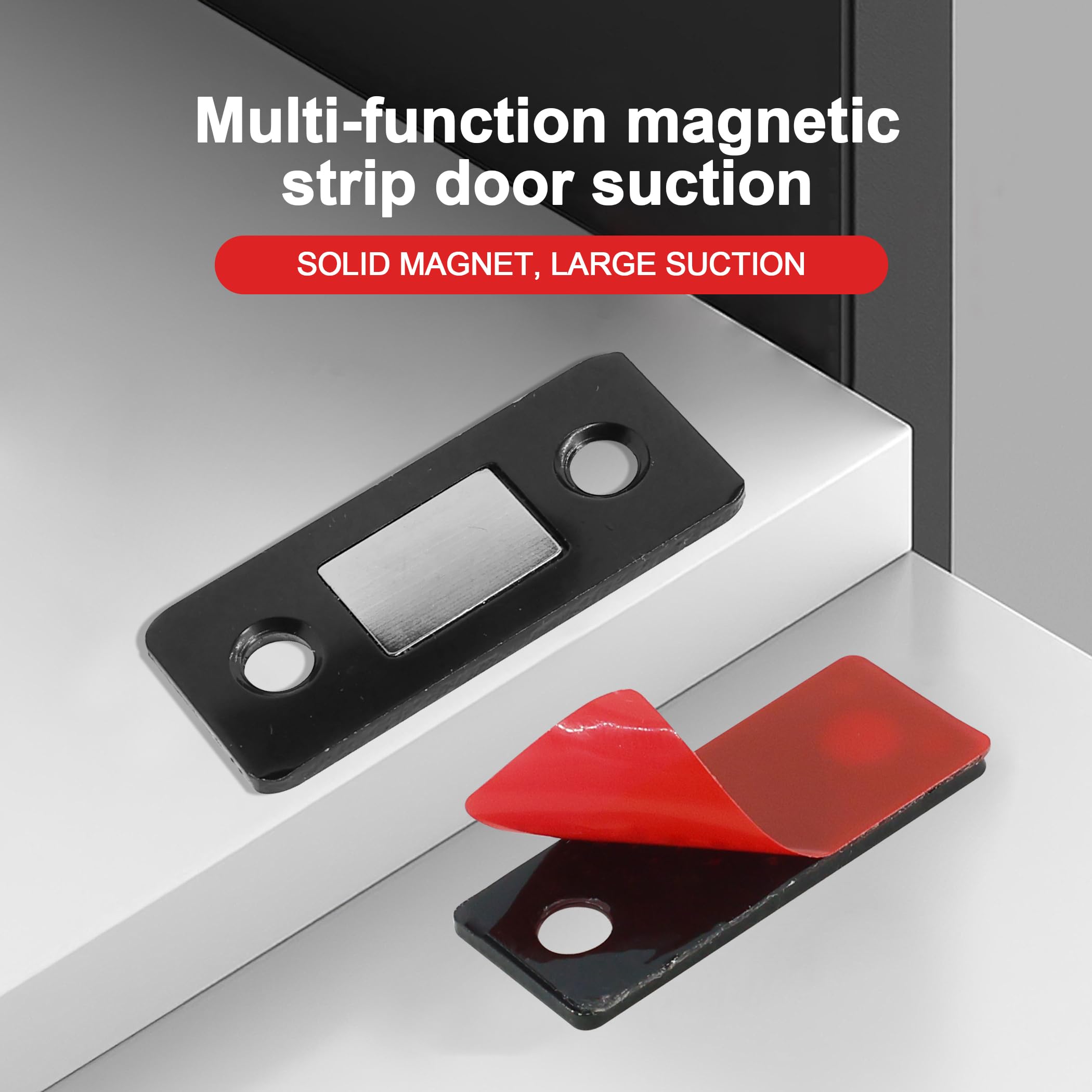 Snapklik.com : Cabinet Magnetic Catch, 6 Pack Black Ultra Thin Magnetic ...
