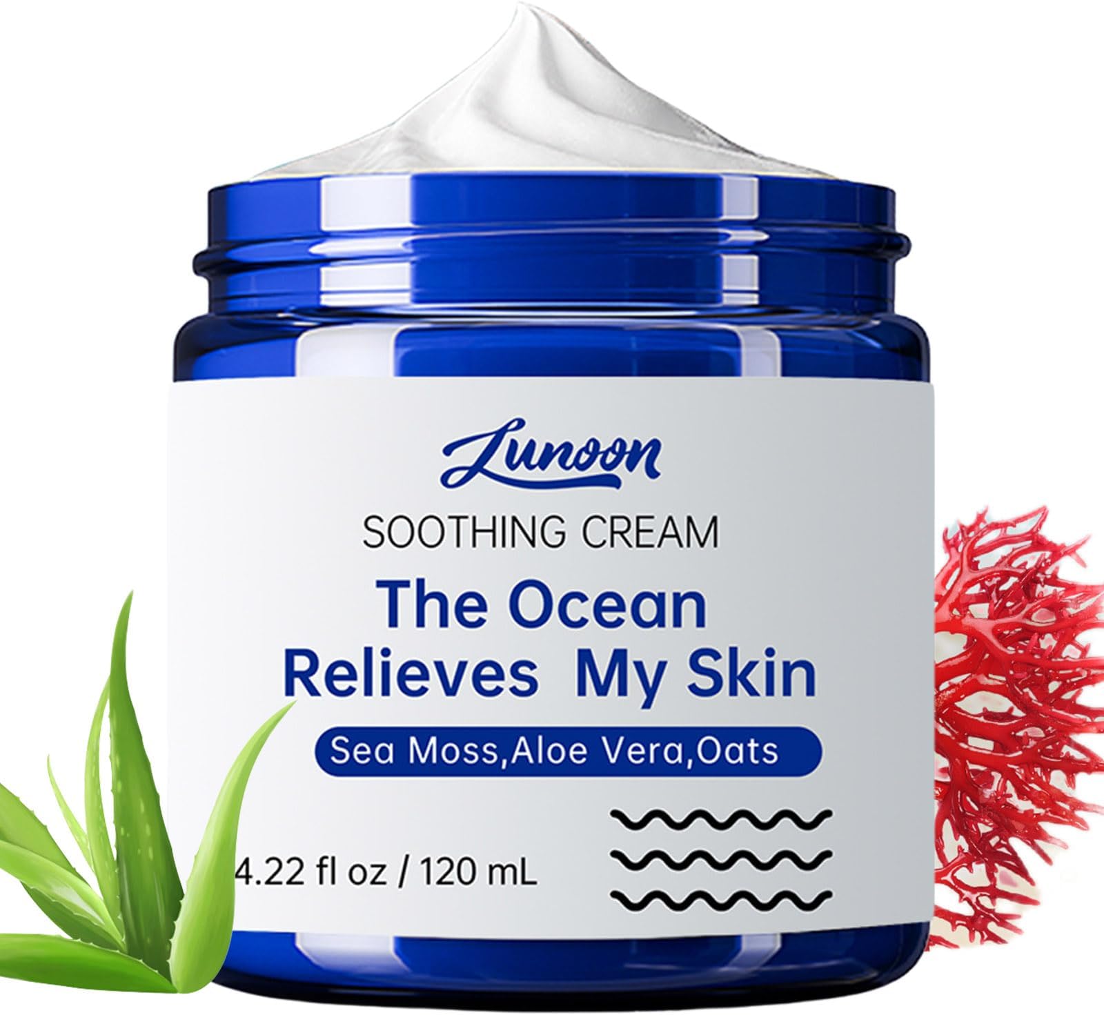 Amazon.com : All Natural Eczema Soothing Cream Made with sea moss ...