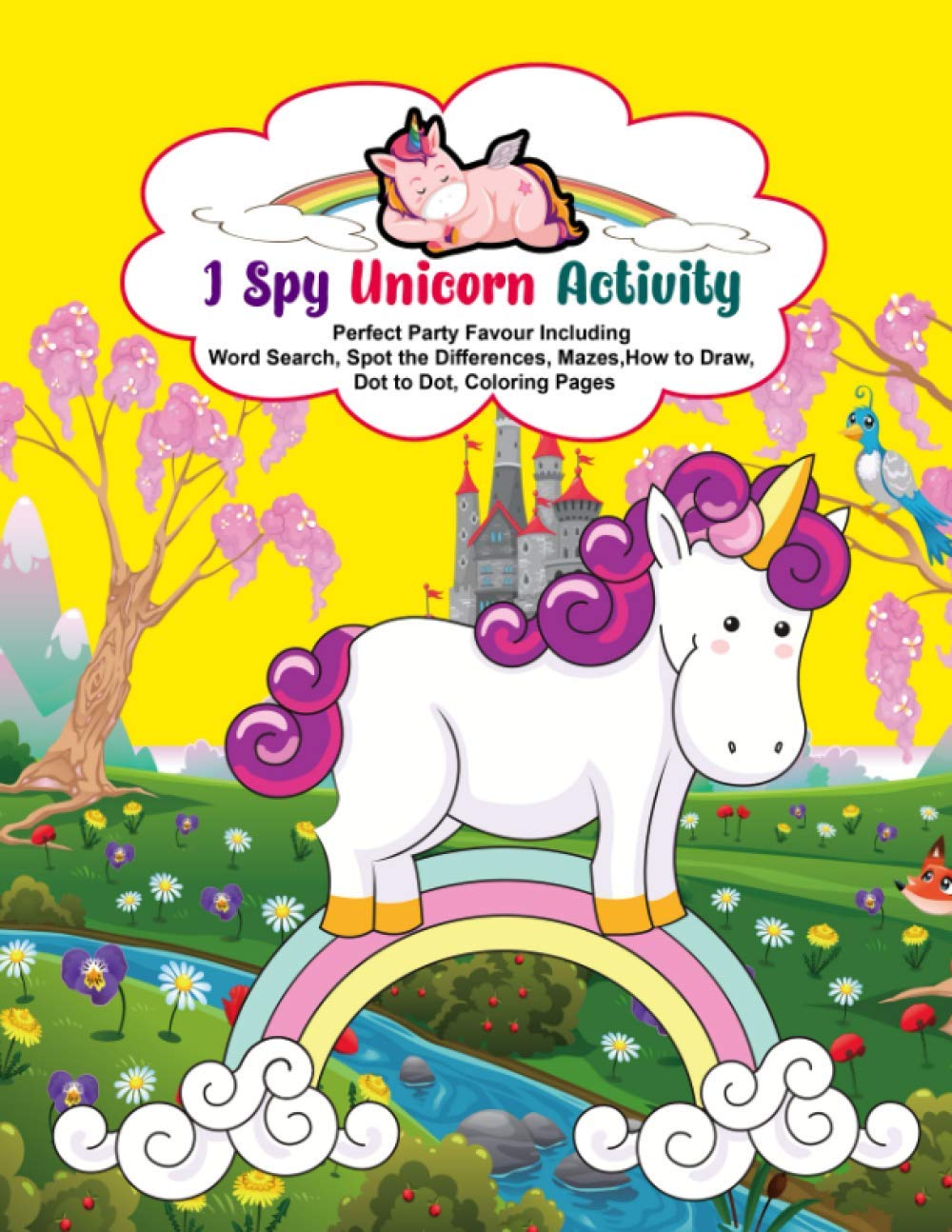I Spy Unicorn Activity Perfect Party Favour Including Word Search ...