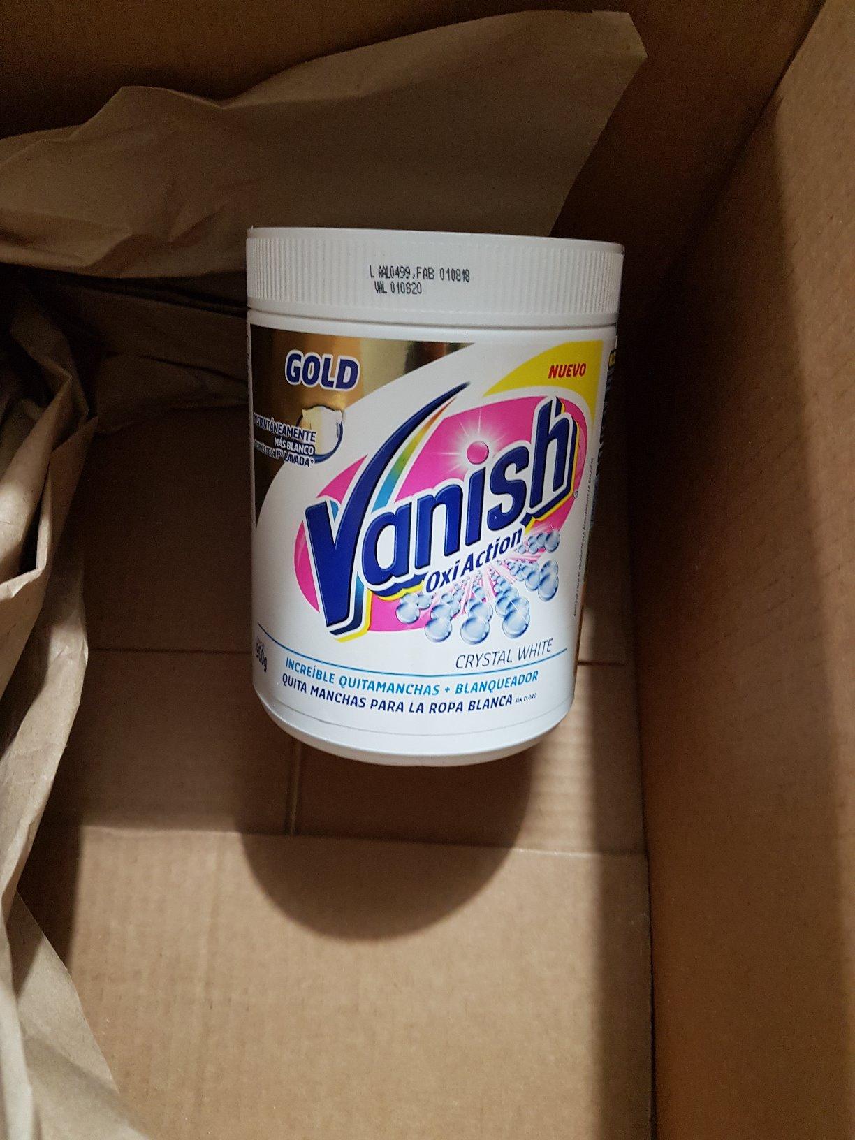 Vanish Quitamanchas Desinfectante en Polvo color Blanco 900g : Amazon ...