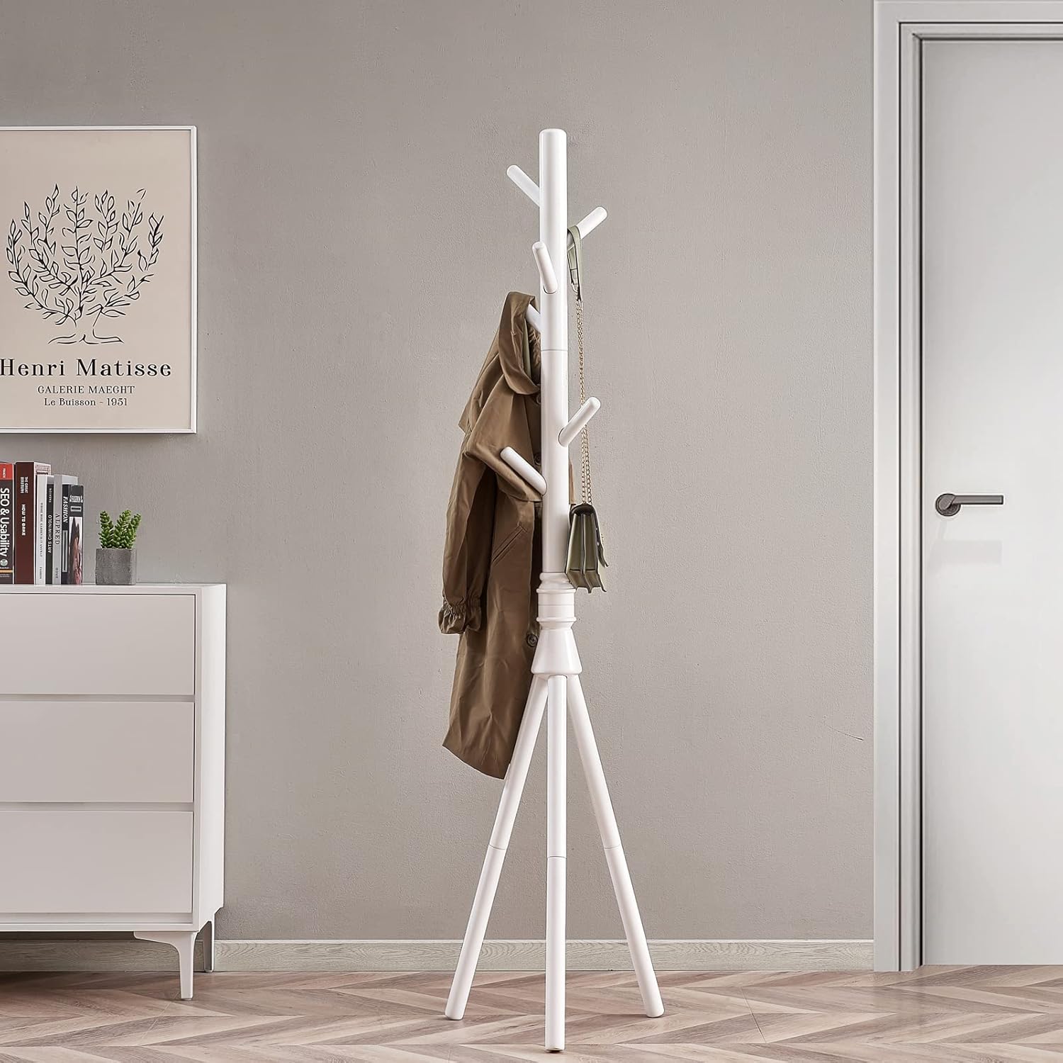 Amazon.com: kongArnolsen Coat Rack Freestanding, Wooden Coat Rack Stand ...