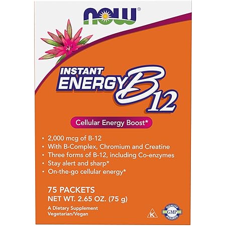 Amazon.com: NOW Supplements, Instant Energy B-12 (2,000 mcg of B-12 per ...