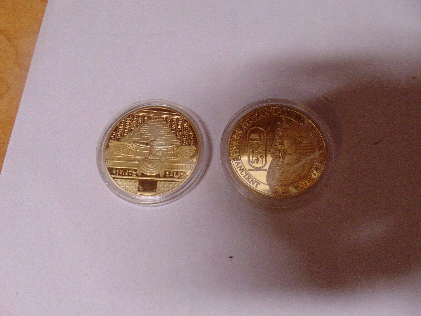 Buy Collectible Coin Challenge Coin King Tutankhamun Egypt Ancient Gold ...