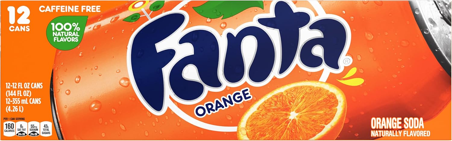 Fanta Orange, 12 Pk, 12 Fl oz Cans : Amazon.co.uk: Grocery
