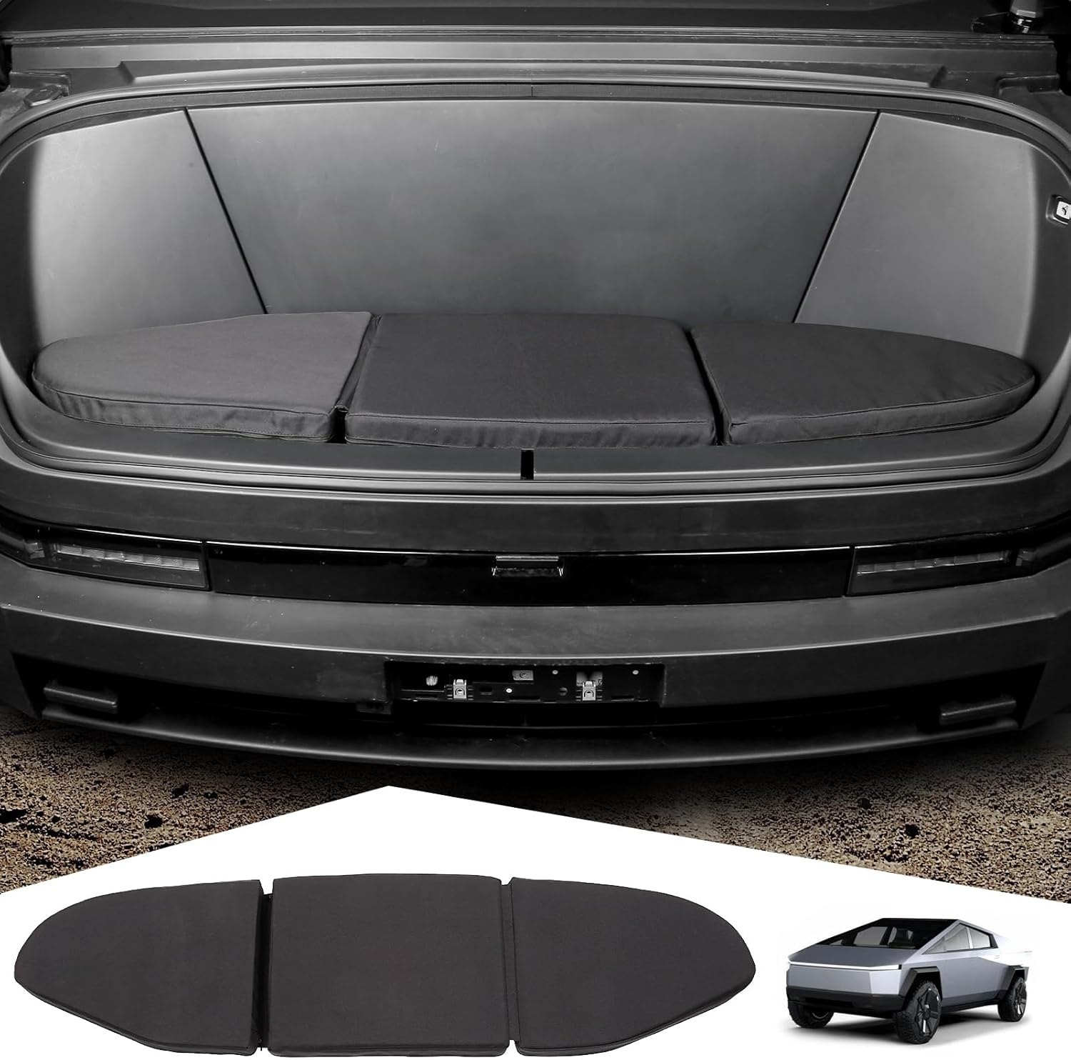 Amazon.com: ELECFRESH Frunk Seat Cushion fit for Tesla Cybertruck ...