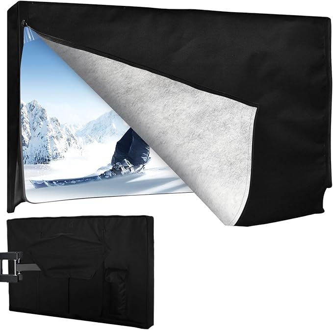 Amazon.com: Outdoor TV Cover for Winter 60-65 Inch - Felt Scratch ...