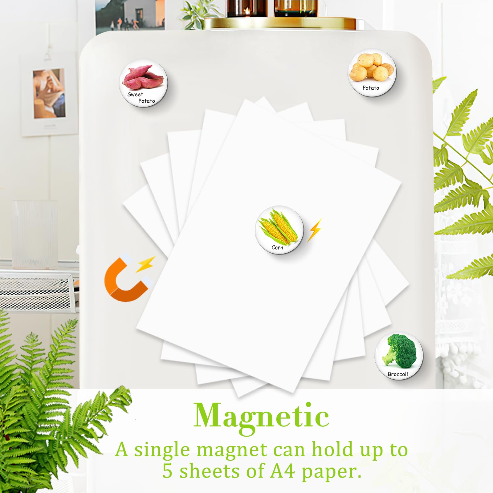 Snapklik.com : 16PCS Food Magnets For Fridge, Cute Vegetable Magnets ...