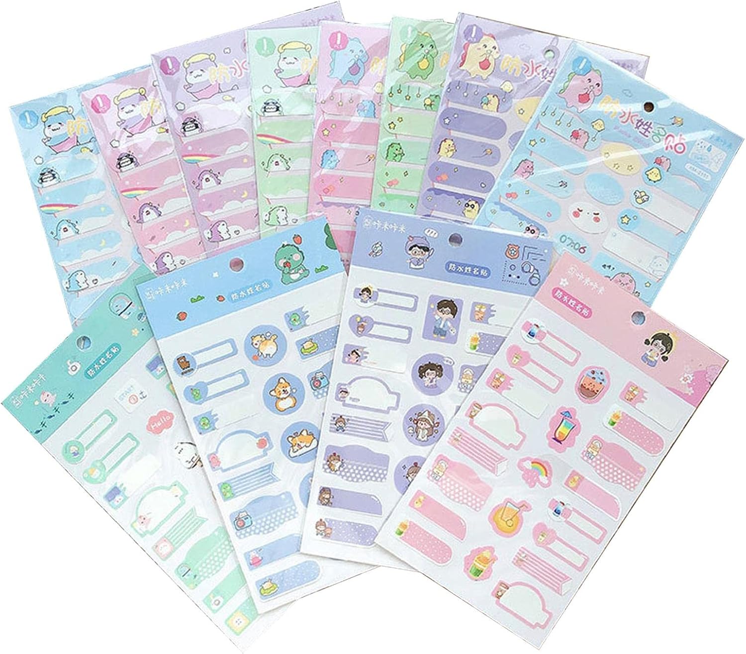 School Labels for Kids, Waterproof Name Stickers School Labels, Random ...