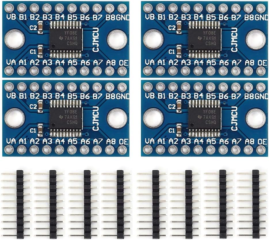 Amazon.com: 4 PCS TXS0108E 8 Channel Level Shifter, Icstation Logic ...